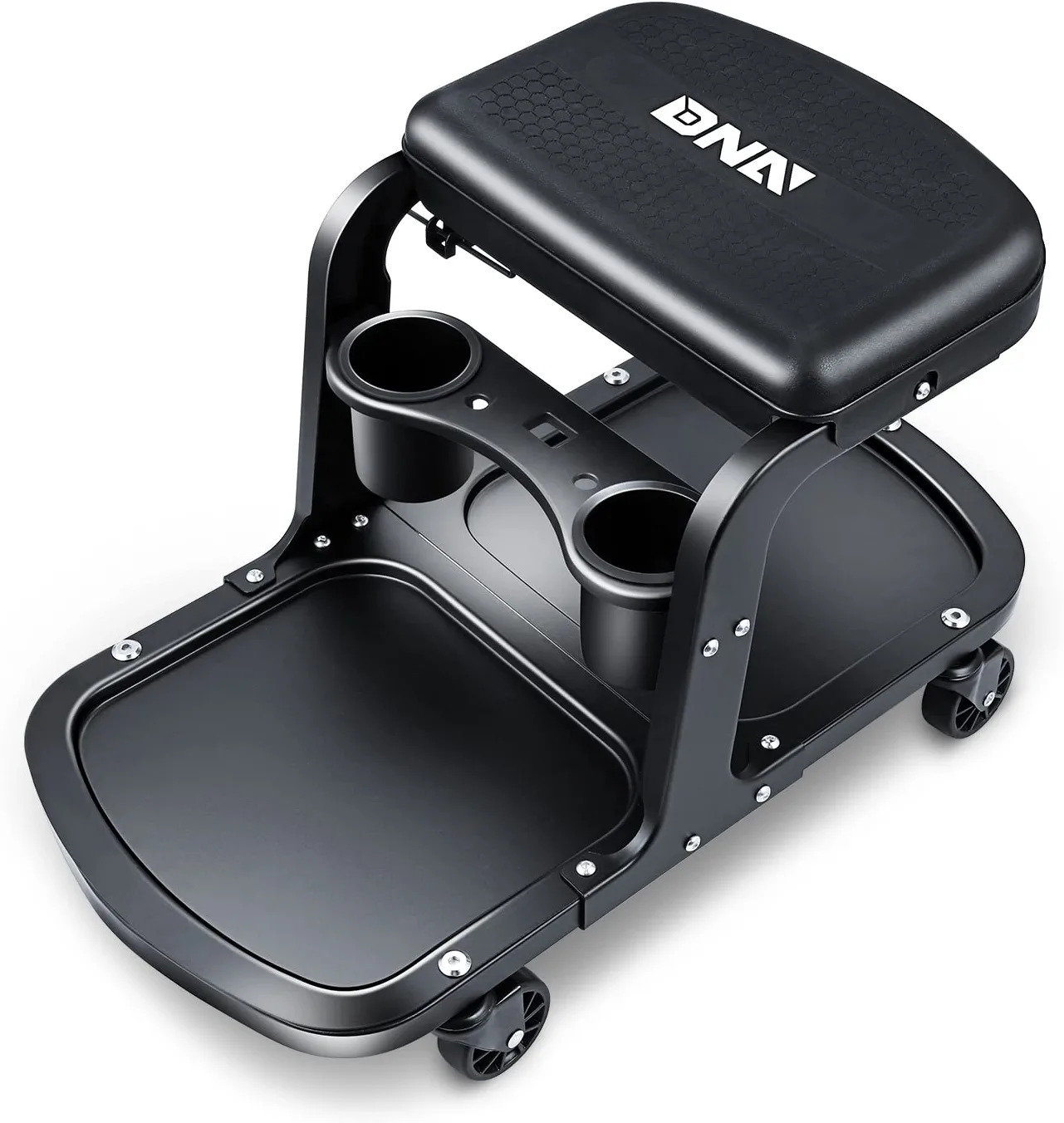 DNA Motoring Garage/Shop Rolling Stool 5 Rollers Heavy Duty Creeper ...