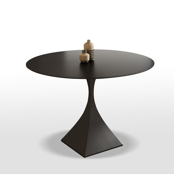 Orren Ellis Tenea Round Stone Top Metal Base Dining Table - Wayfair Canada