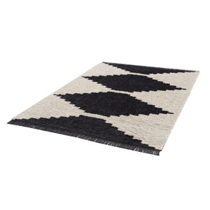 Madison Park Amanda Black & Ivory Modern Area Rug & Reviews | Wayfair