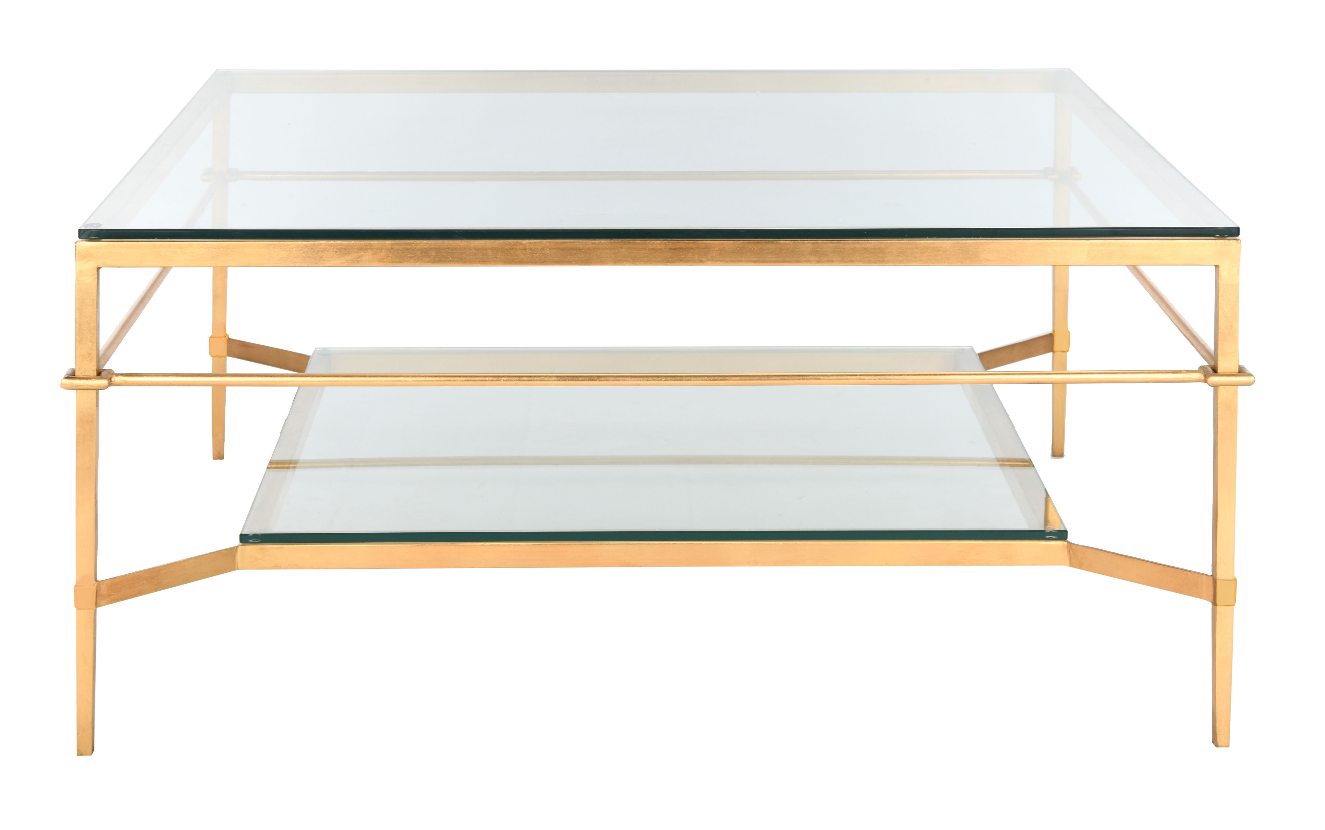SafaviehCouture Vera Glass Coffee Table & Reviews | Perigold SafaviehCouture Vera Glass Coffee Table & Reviews | Perigold