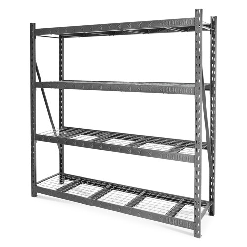 Gladiator 90" X 90" Heavy Duty Mega Rack With Four Adjustable Shelves ...