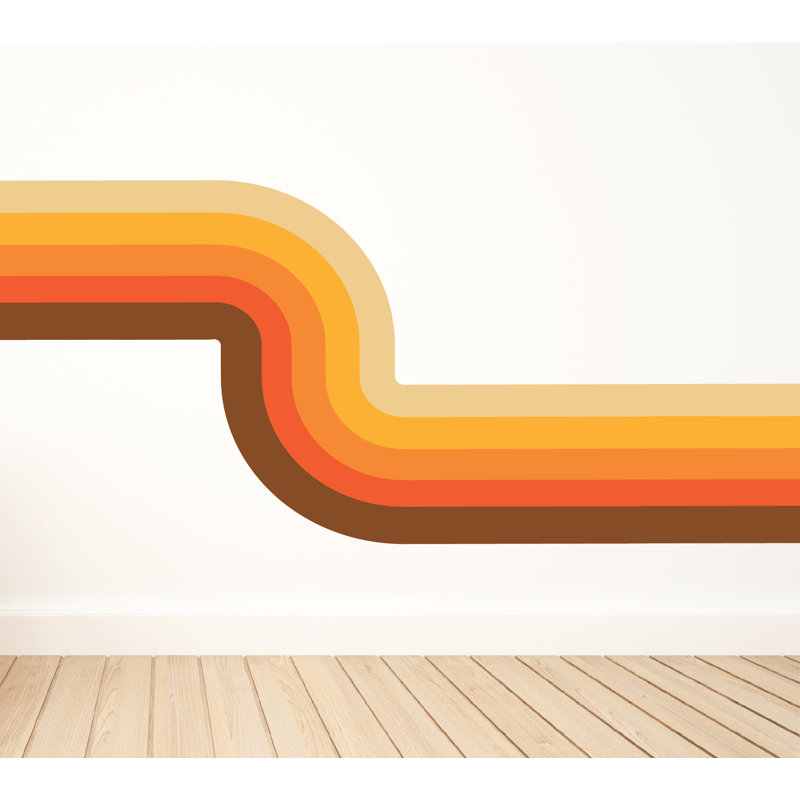 Modern Walls Retro Stripe Wall Decal | Wayfair