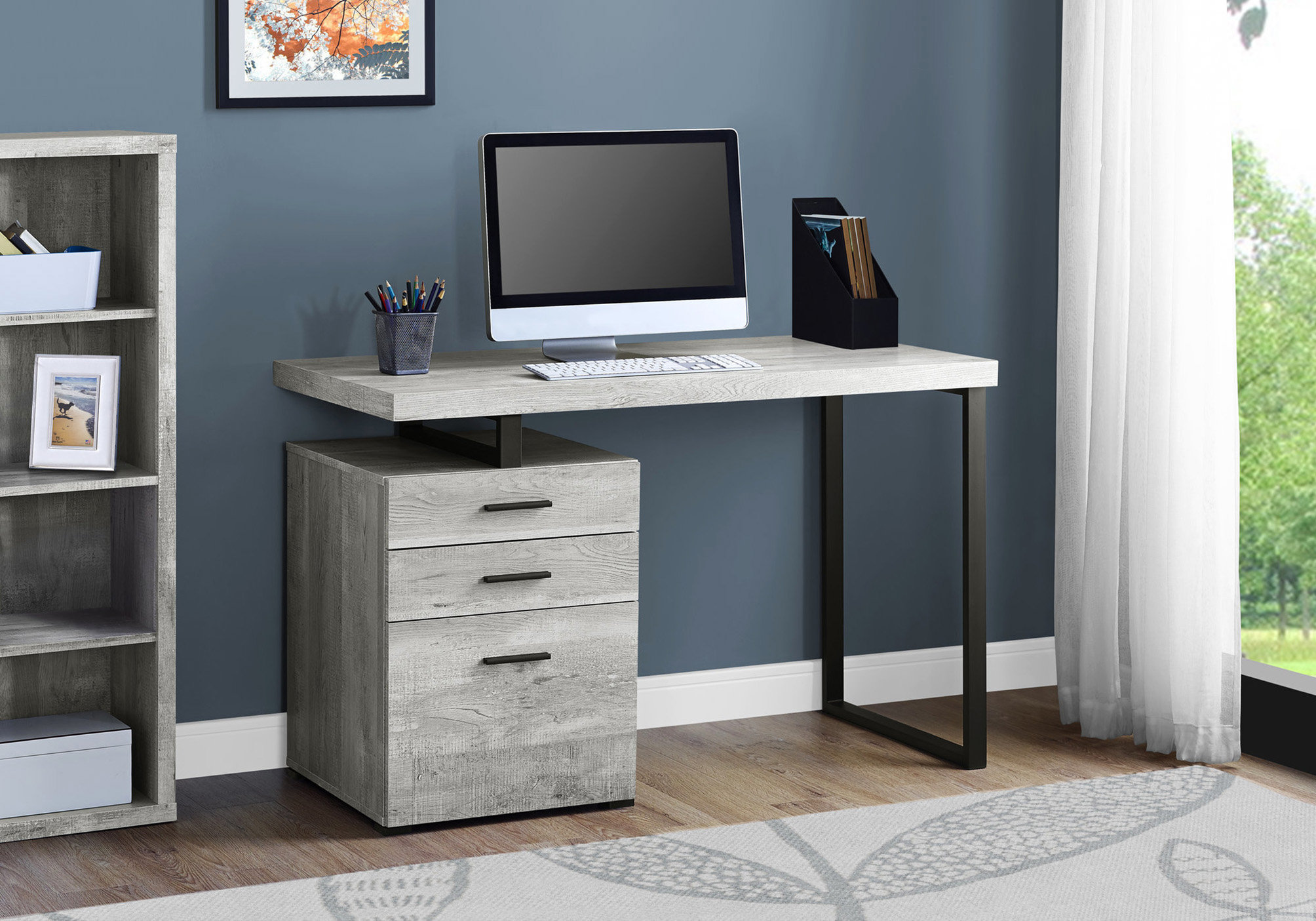 George Oliver Computer Desk, Home Office, Laptop, Left, Right Set-Up ...