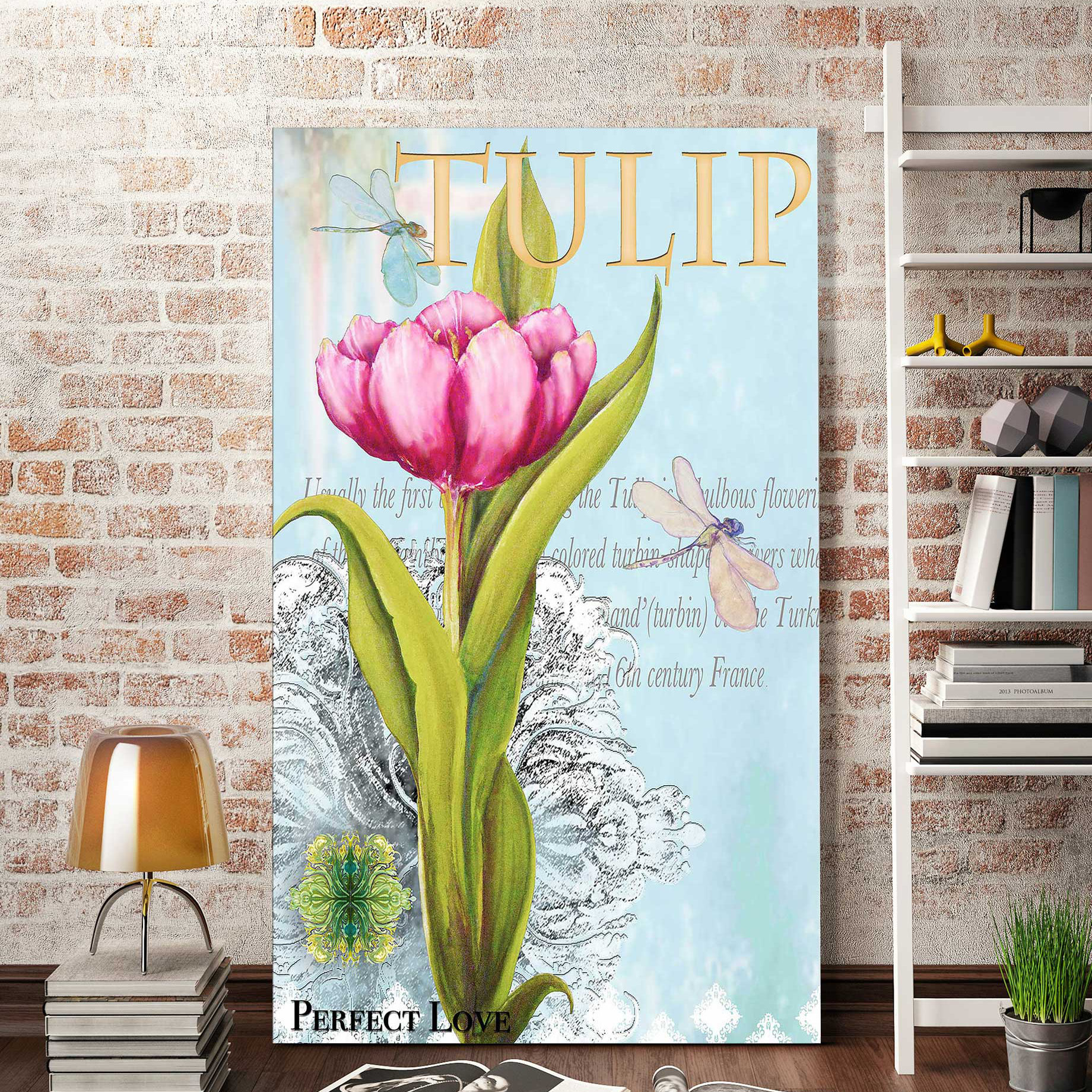 Ebern Designs 'Elegant Tulip I' Graphic Art Print | Wayfair