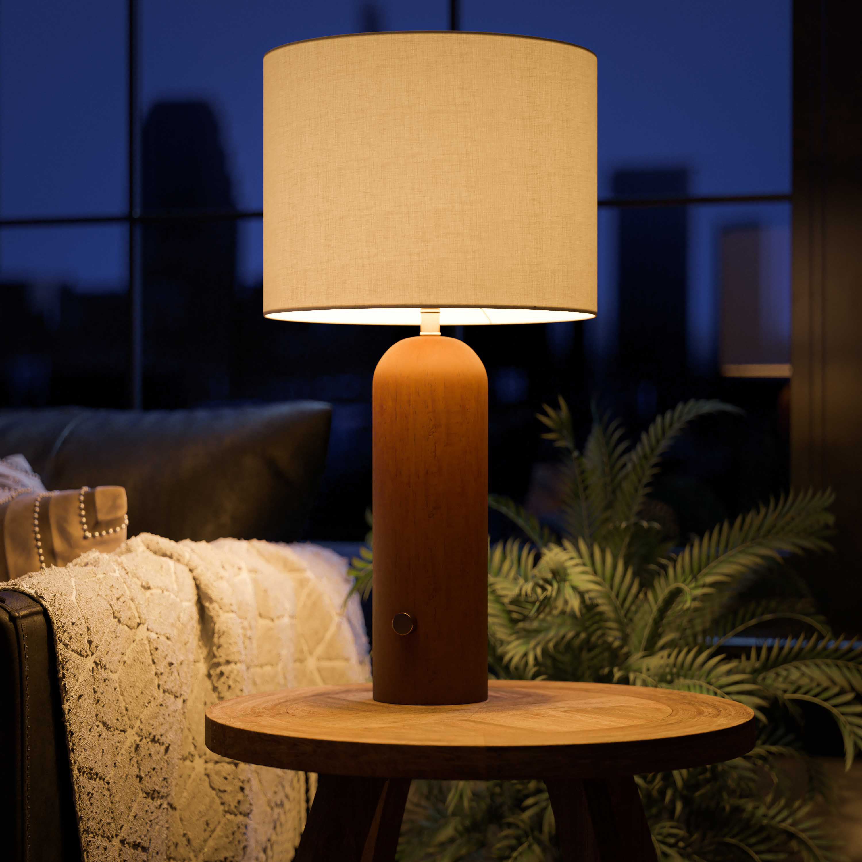 AllModern Murray 24.75" Dark Brown Table Lamp & Reviews - Wayfair Canada
