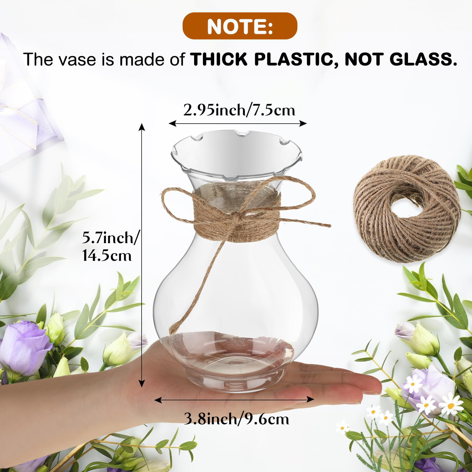 Latitude Run® 5.7" Small Vases For Centerpieces, Bud Vase Bulk ...