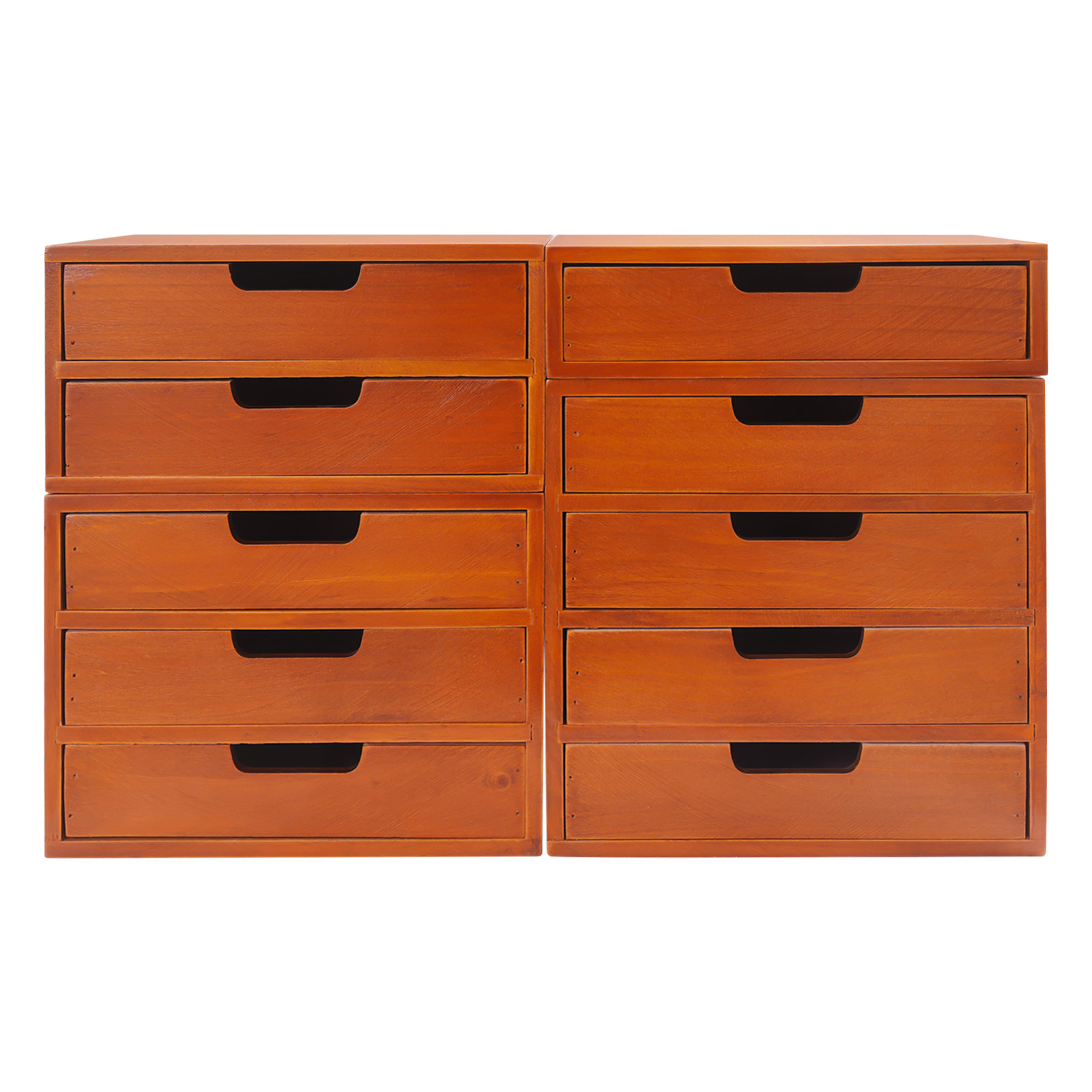 Hokku Designs Set Of 4 Drawer Cabinets Desktop Storage Organizers Wood ...