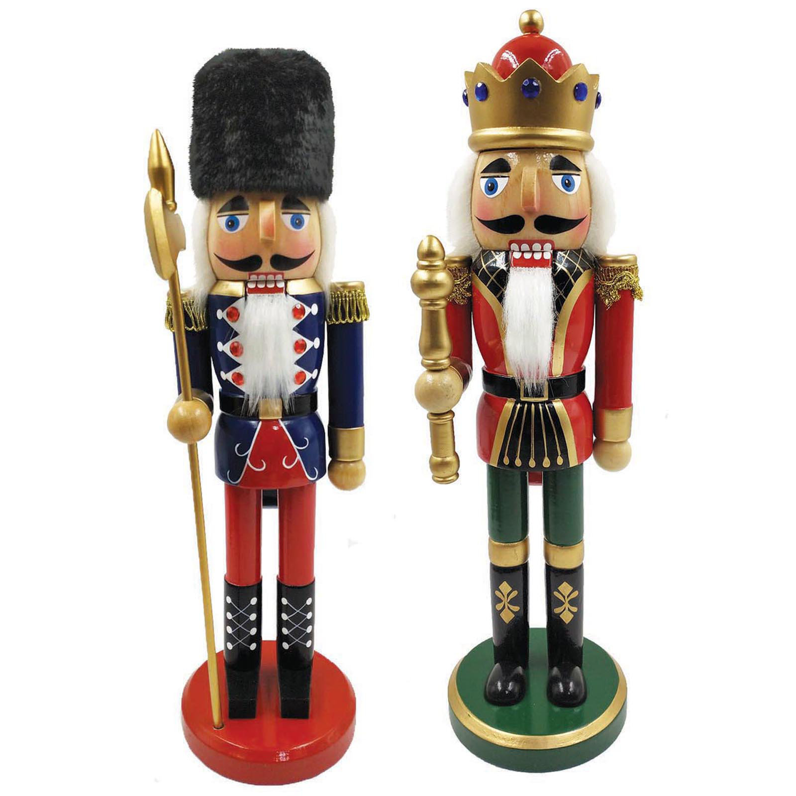 The Holiday Aisle® 14" King And Guard Nutcracker, Set Of 2 - Wayfair Canada