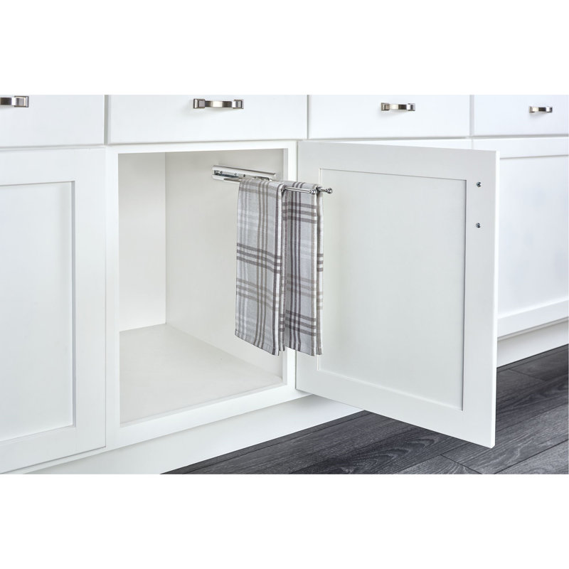 Rev-A-Shelf Pull Out Dish Towel Bar Under Kitchen Cabinet, 563-51-C (2 ...