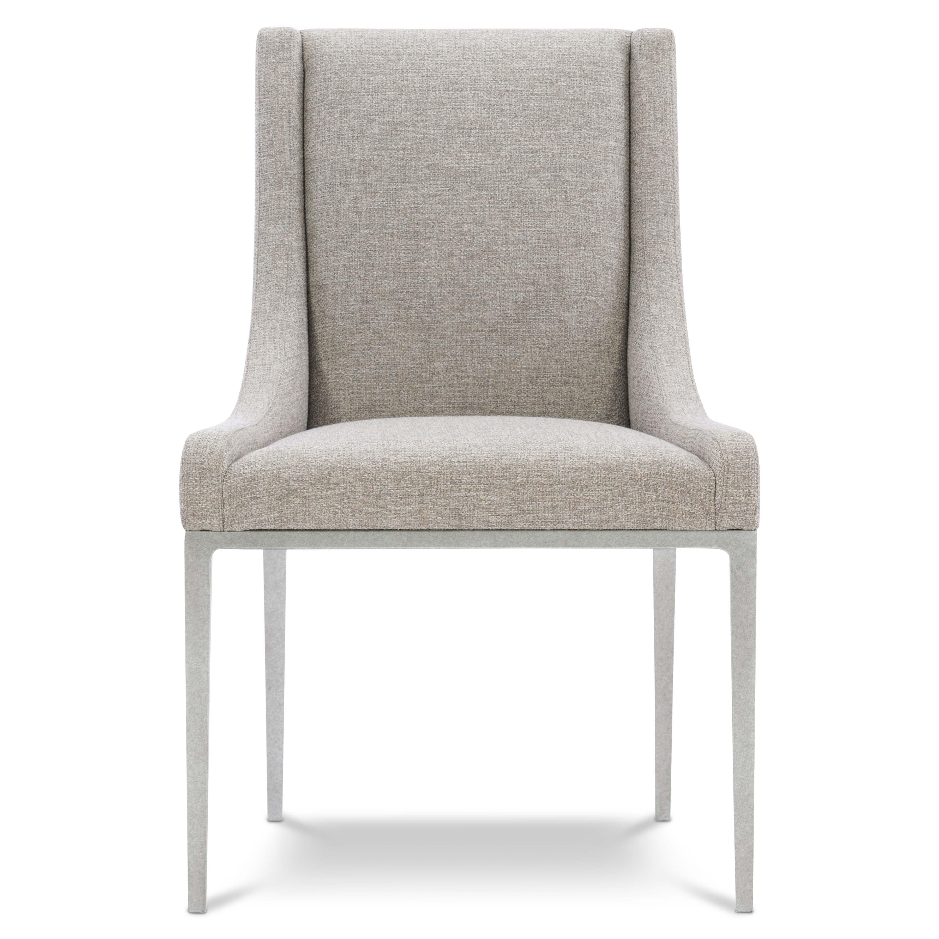 Bernhardt Lowell Upholstered Wingback Side Chair in Gray Mist | Perigold