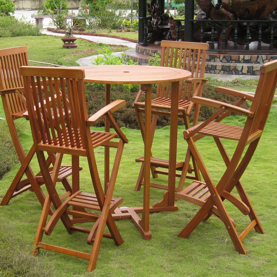 Beachcrest Home™ Blaser 5 Piece Bar Height Dining Set & Reviews | Wayfair