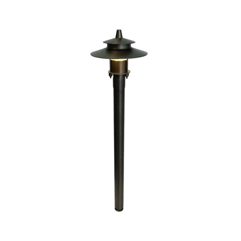 Cardon Lighting Natural Bronze Low Voltage Solid Cast Brass Pathway ...