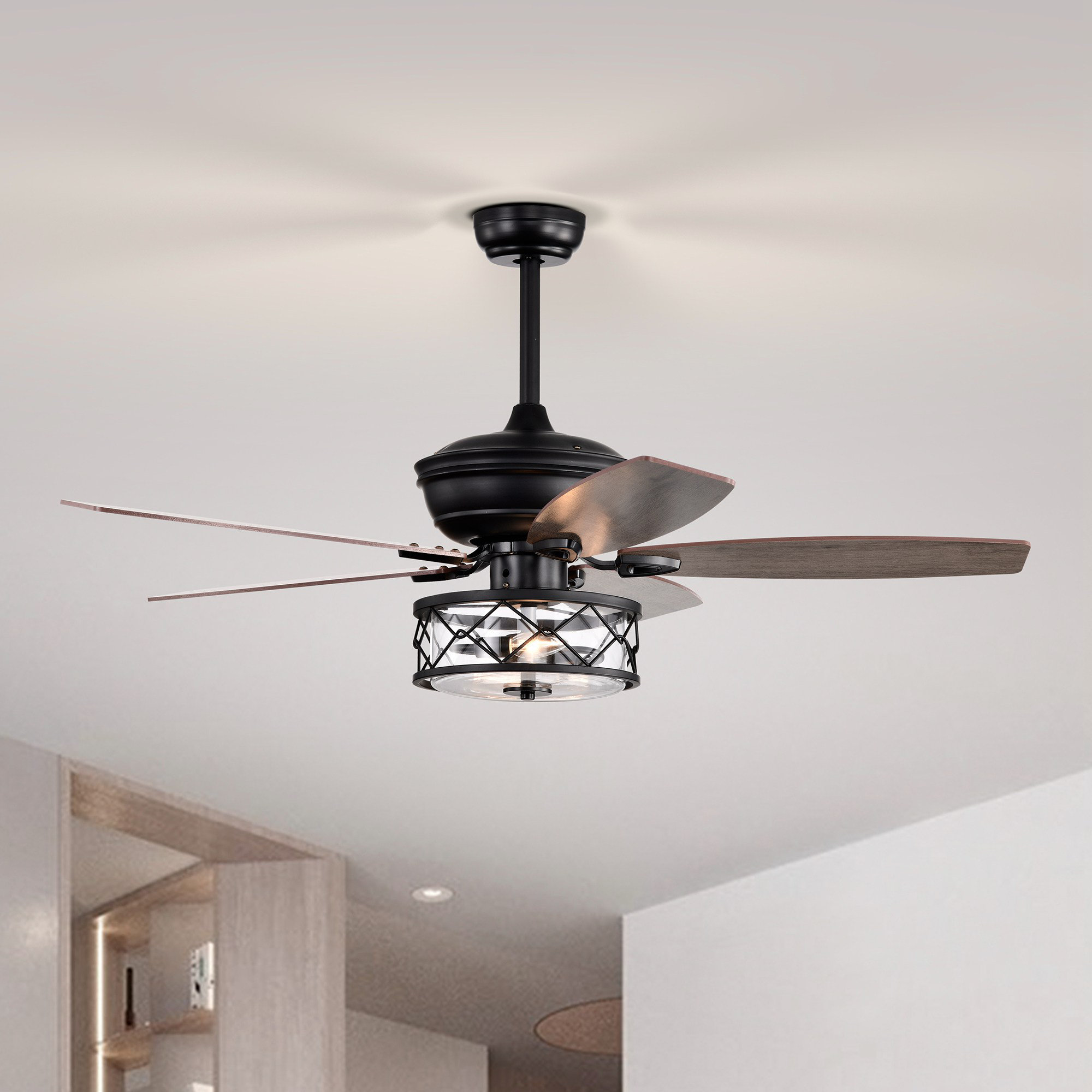 Williston Forge 52" Melora 5 - Blade Chandelier Ceiling Fan with Remote ...