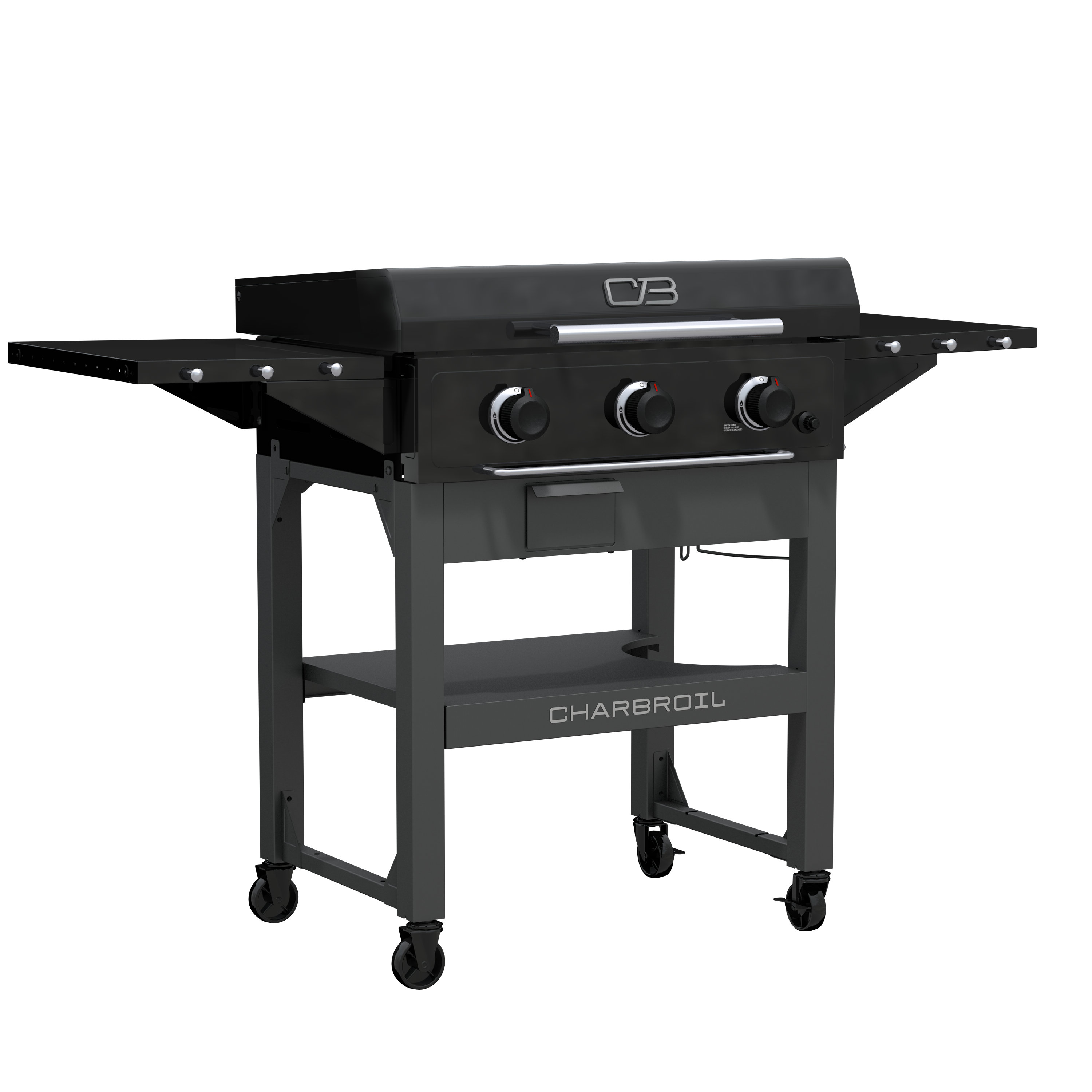 Charbroil Performance Series 28" 3-Burner XL Flat Top Gas Griddle Cart ...