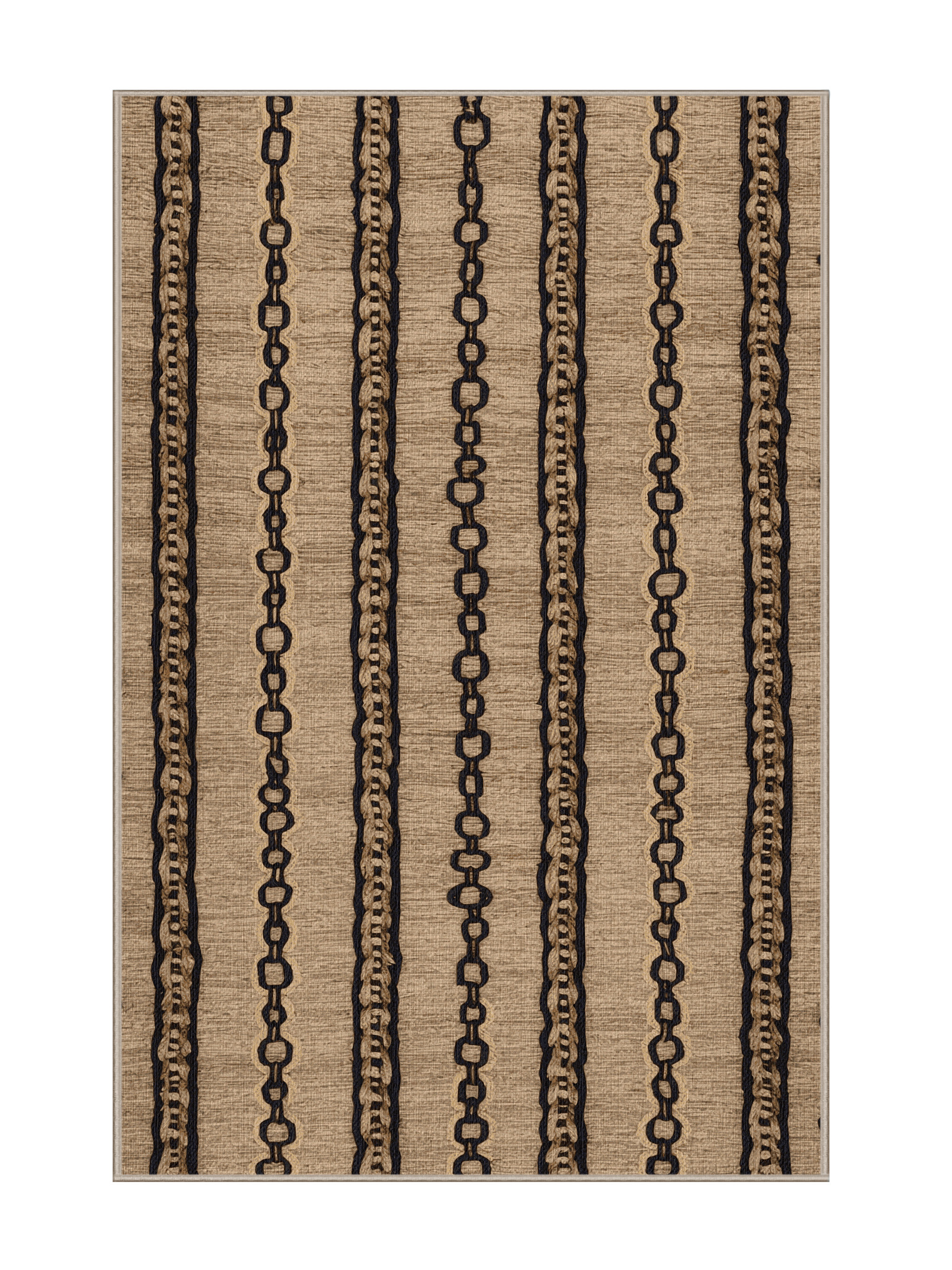 Hokku Designs Washable Chain patterns Nautical Area Rug | Wayfair
