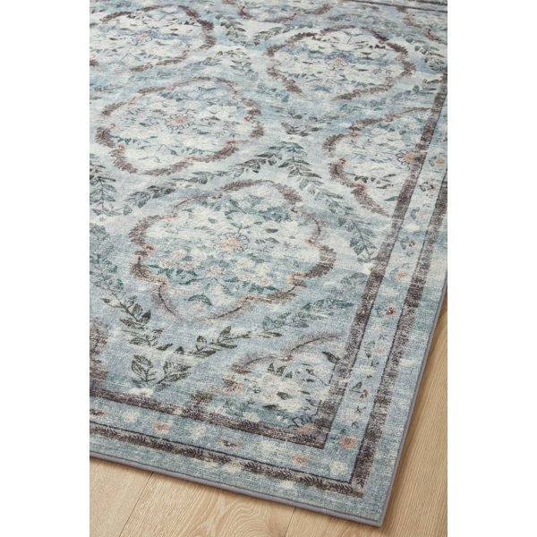 Rifle Paper Co. x Loloi Courtyard Blue Area Rug feat. CloudPile ...
