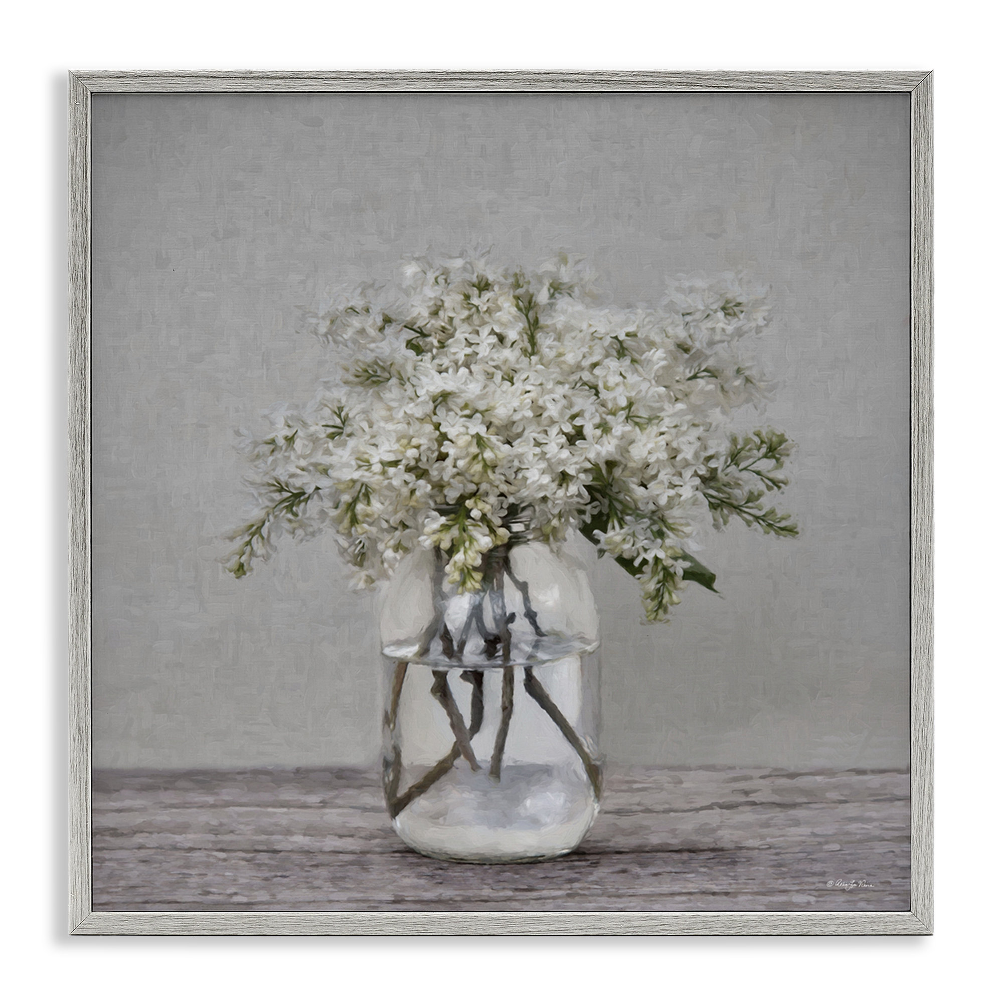 Ophelia & Co. Lilac Simplicity Bouquet Framed Giclee, design by Robin ...