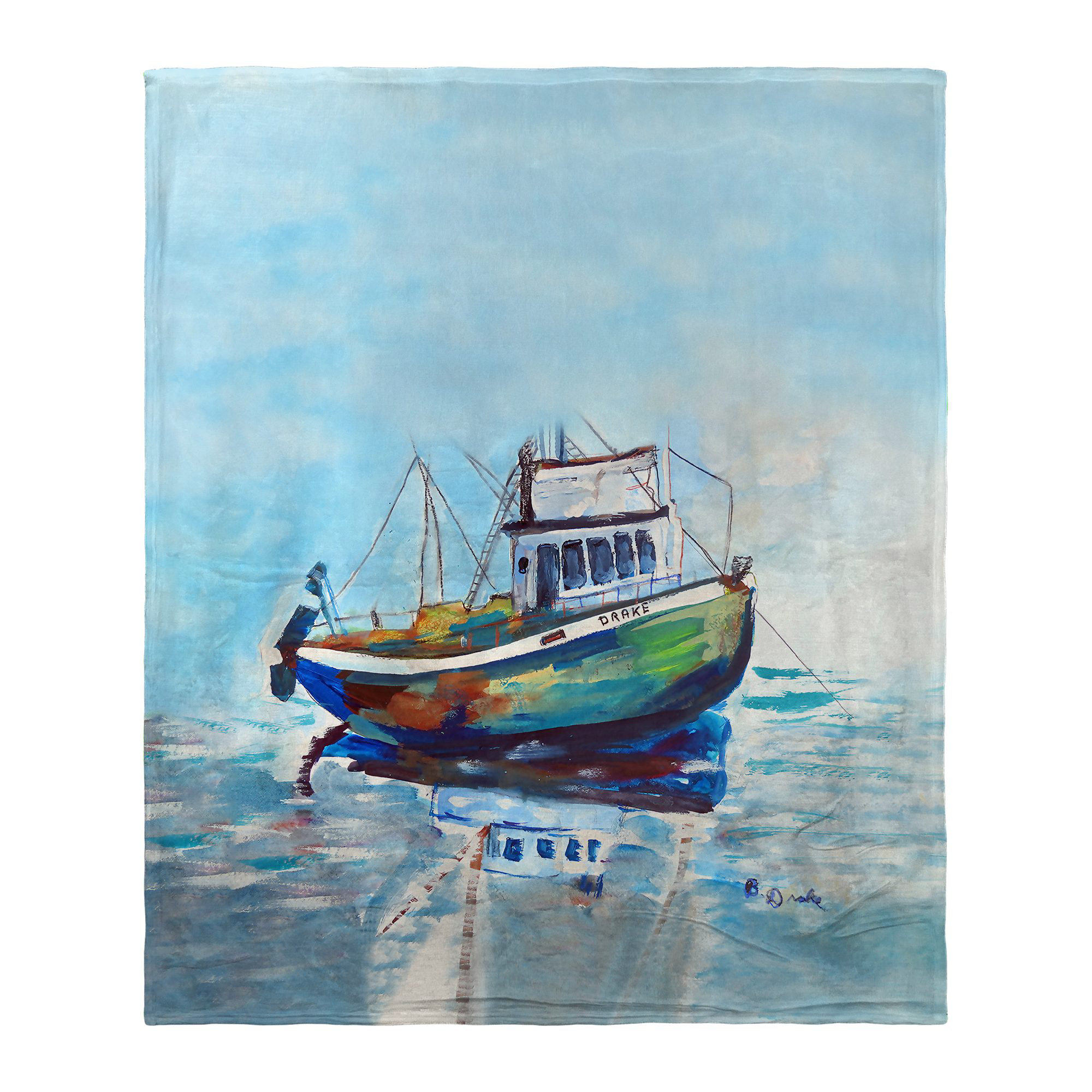 Betsy Drake Interiors SS Drake Silk-Touch Throw | Wayfair