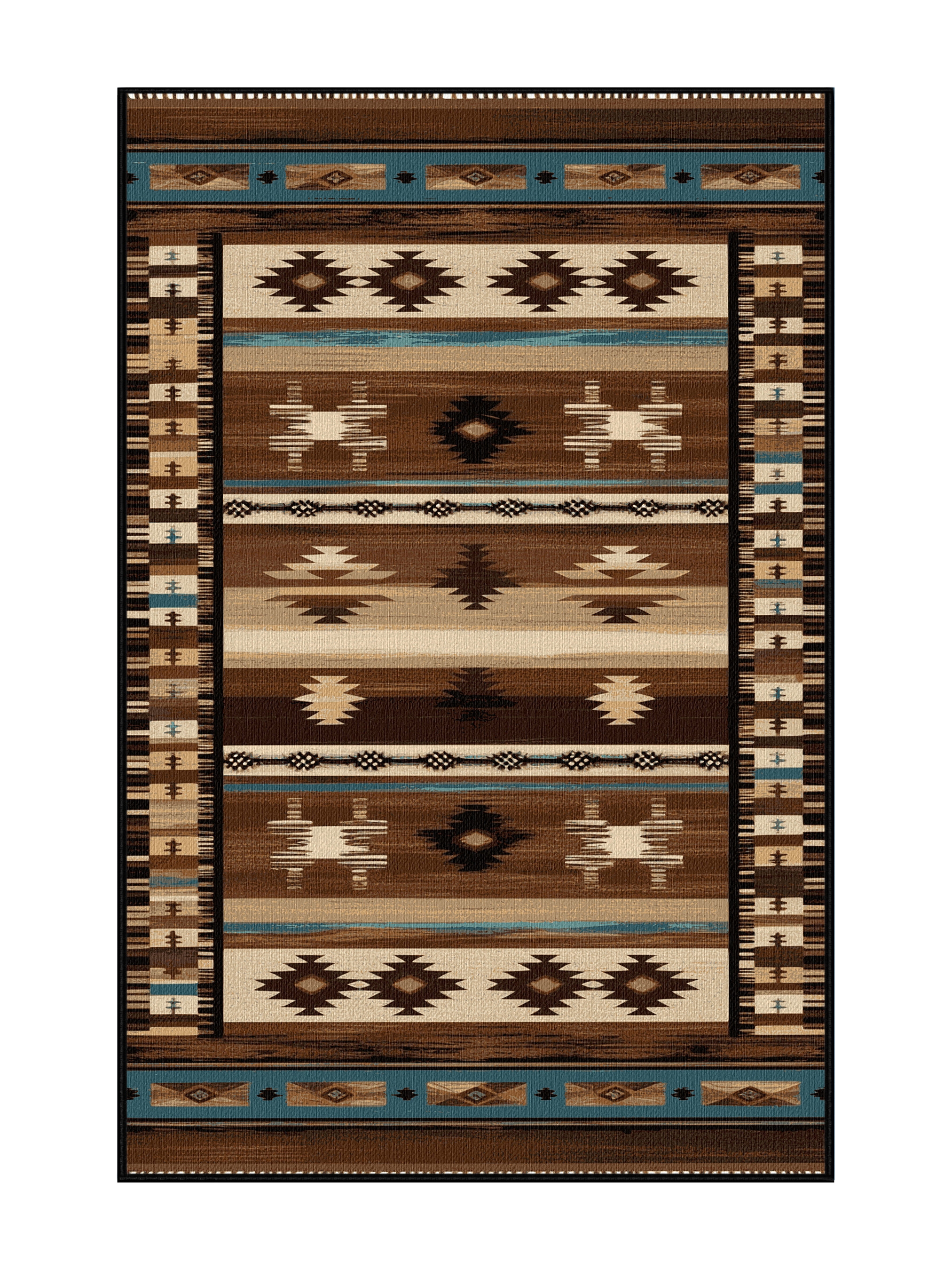 Dakota Fields Washable Western Ranch Southwestern Area Rug | Wayfair