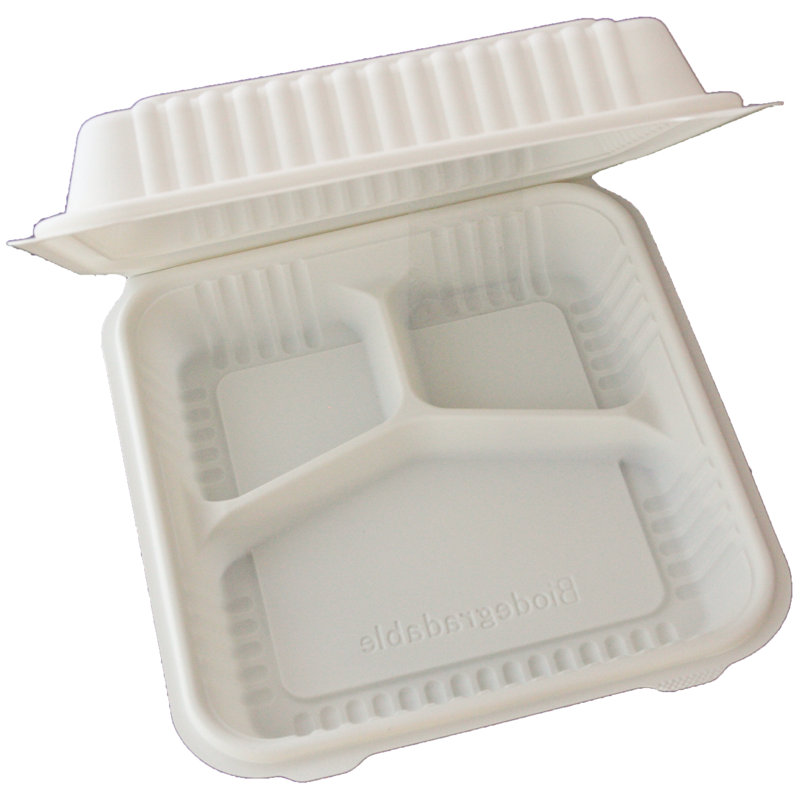 Earth-To-Go PotatoWare™ 3-Compartment Clamshell | Wayfair