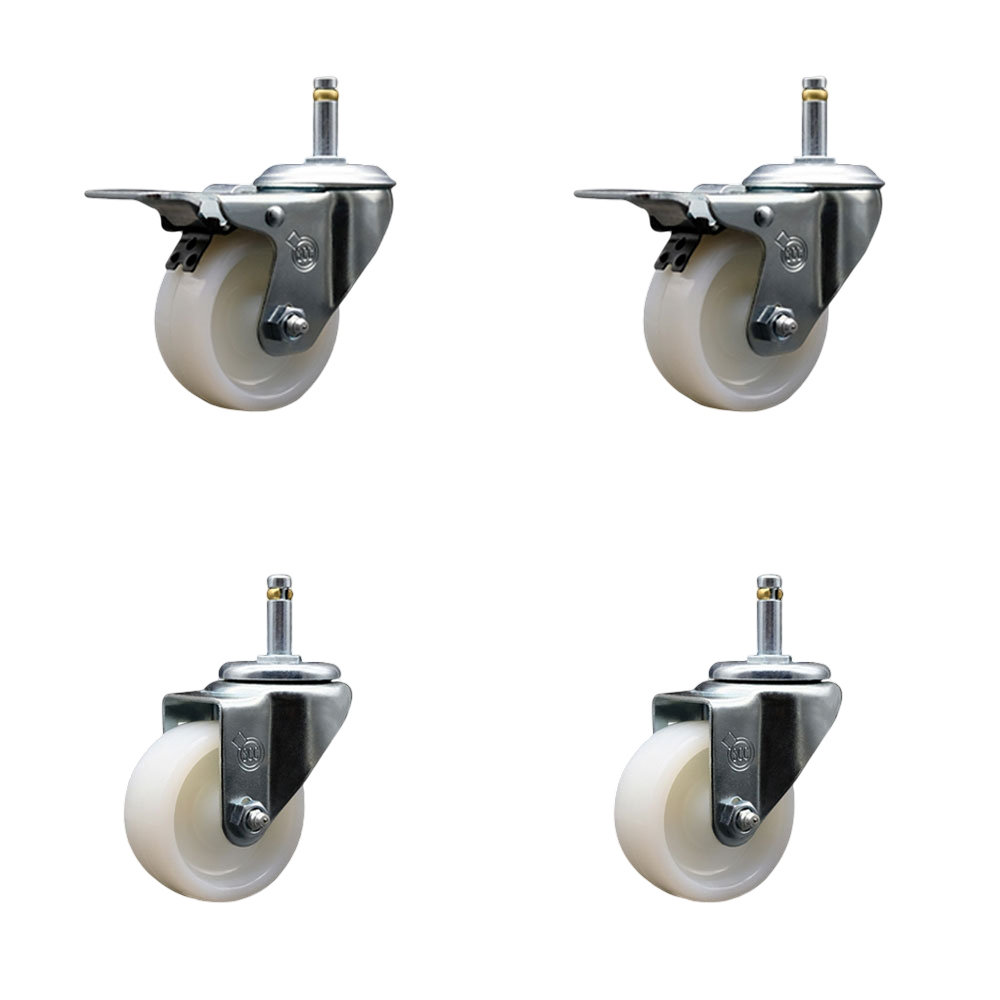 Service Caster 3 Nylon Swivel Grip Ring Stem Caster | Wayfair