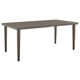Grenada Outdoor Aluminum Gray Rectangle Dining Table | Birch Lane