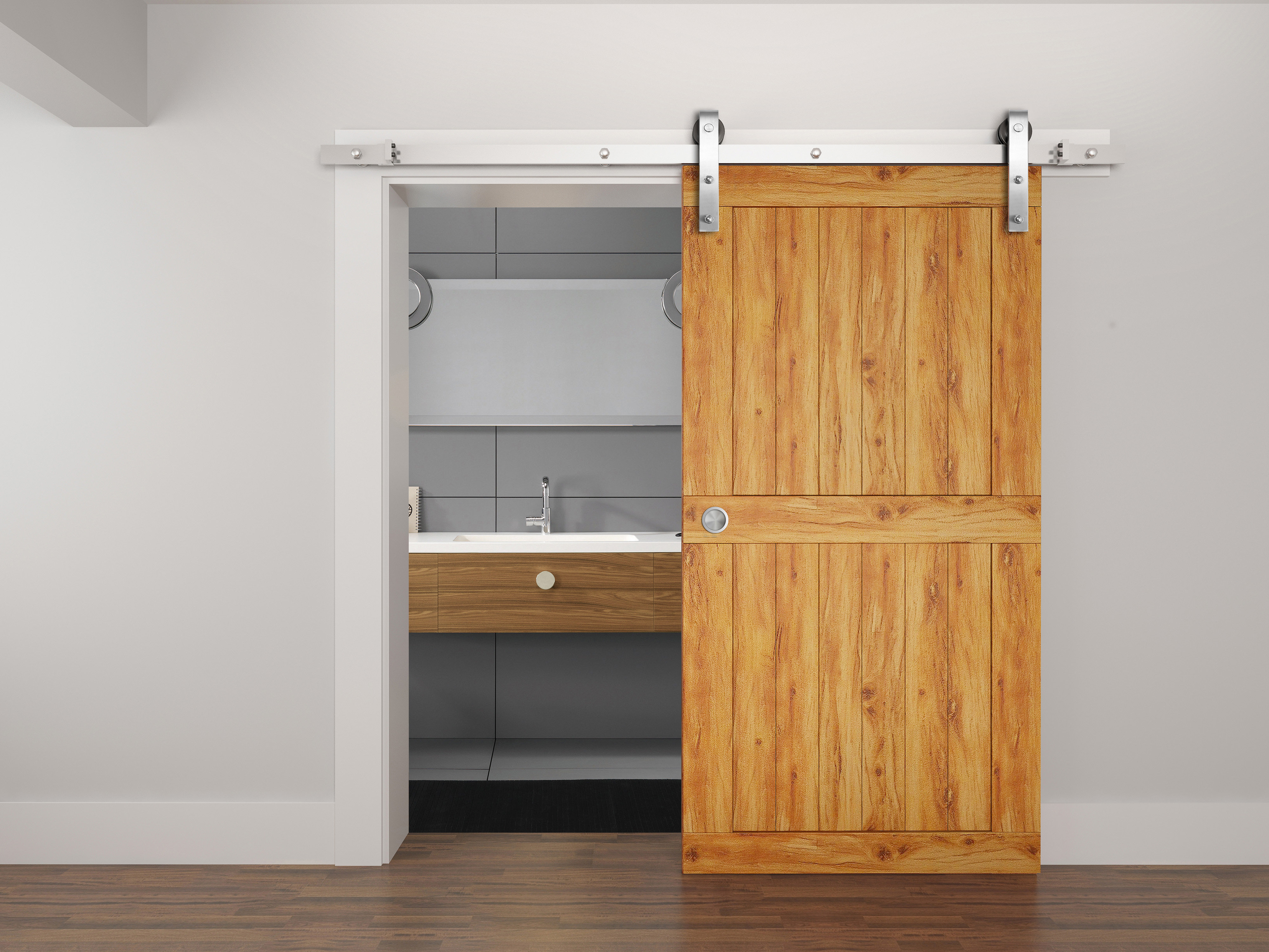 Penrod Hardware Barn Door Hardware Collection Premium Bent Strap Single ...