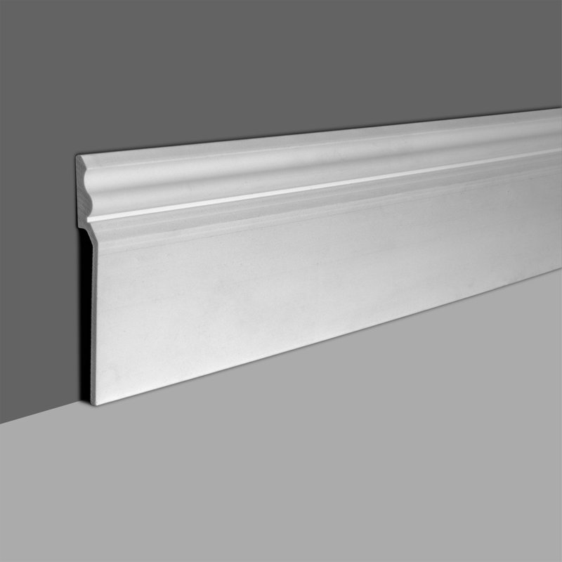 American Pro Decor 7/8 in x 7-3/4 in x 96 in Unfinished PVC Baseboard ...