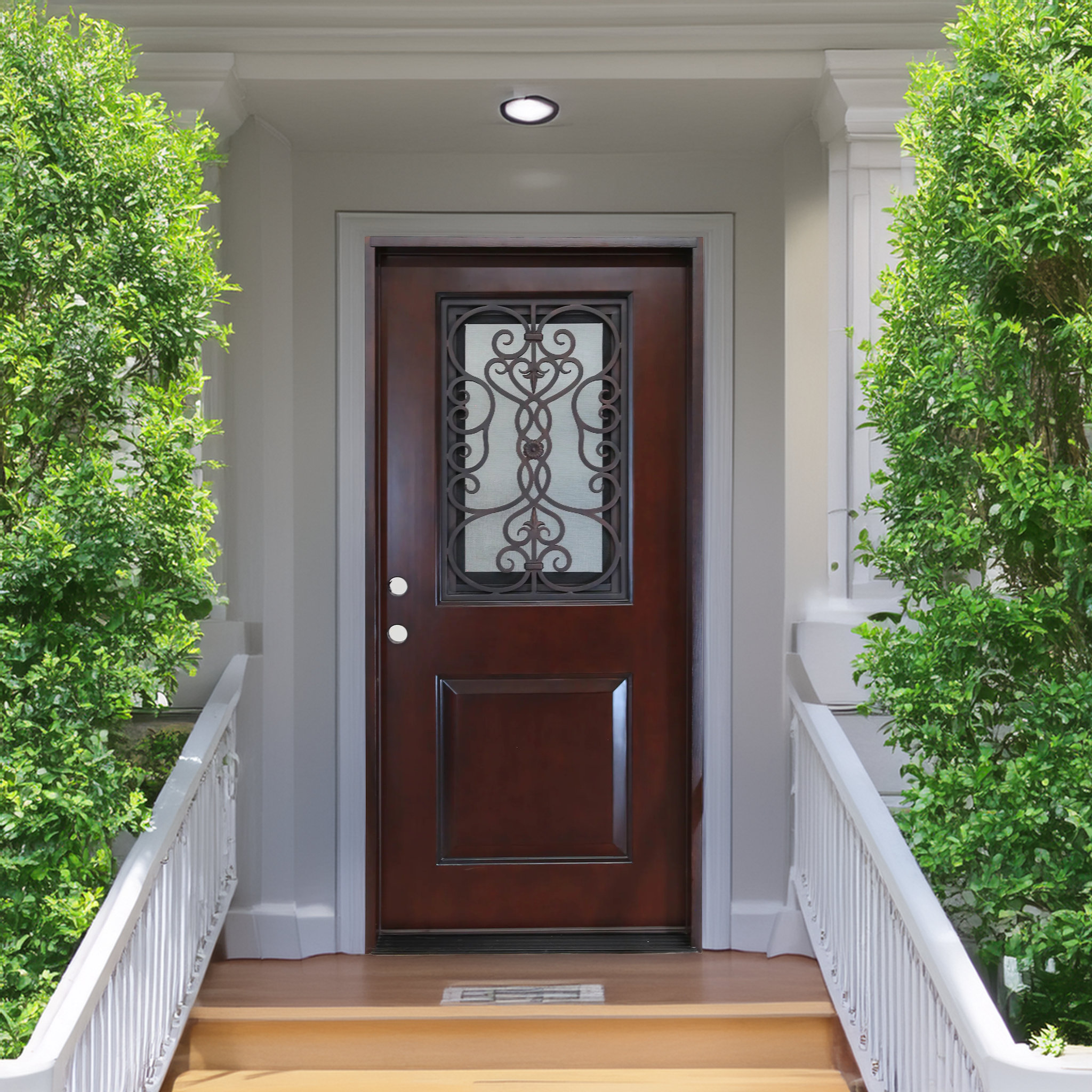 FOREVERDOORS Forever Doors Inc. 36x80 Traditional Exterior Composite ...