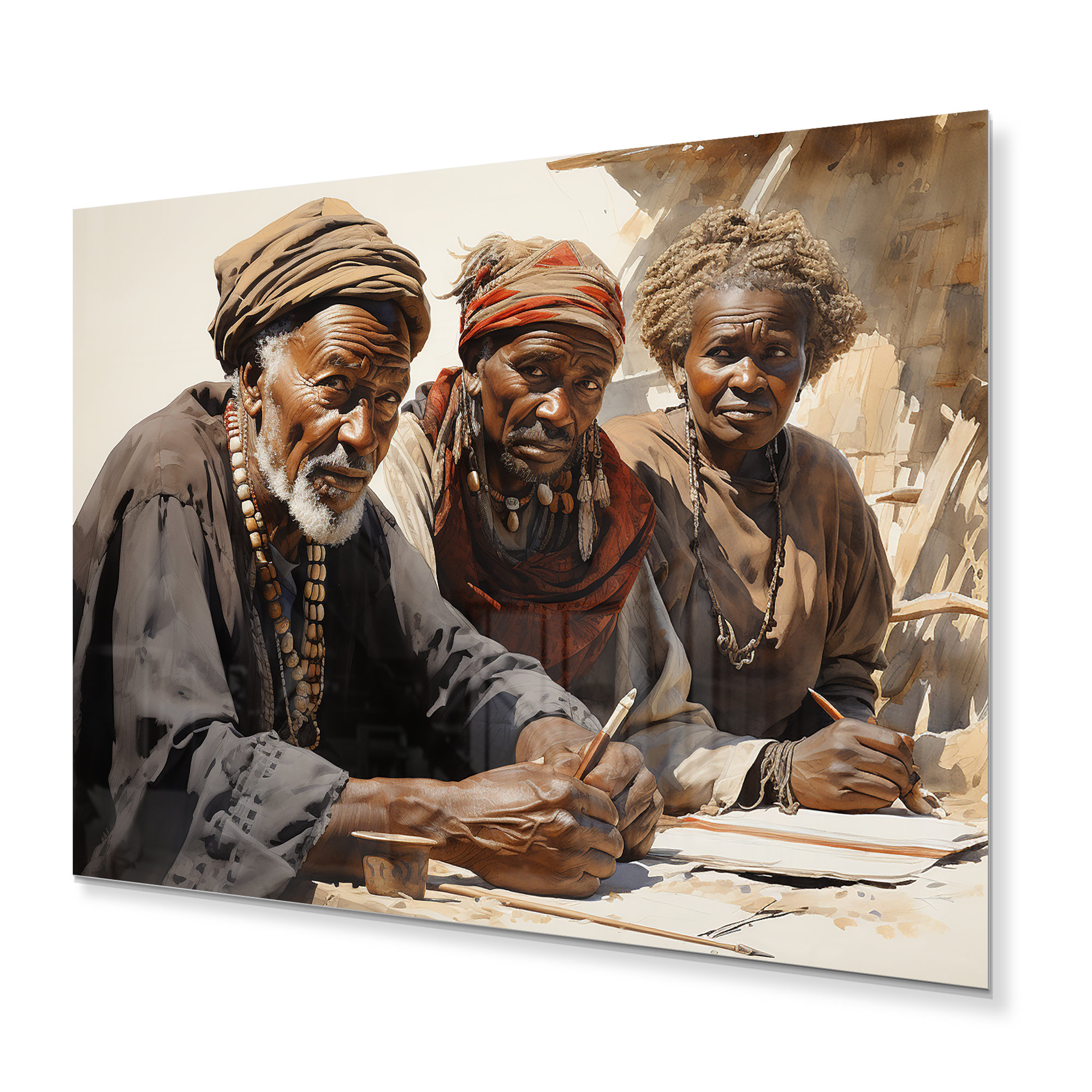 Union Rustic African Art Legacy I - African American Metal Art Print ...