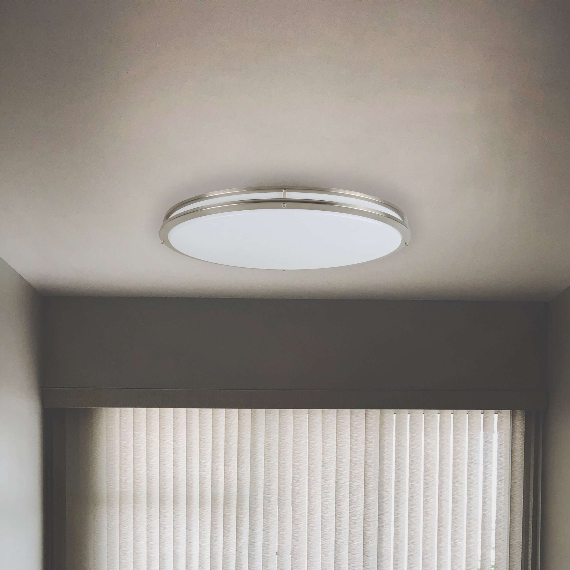 Winston Porter 32 Inch LED Ceiling Light, Dimmable, Bed Hall Kitchen ...