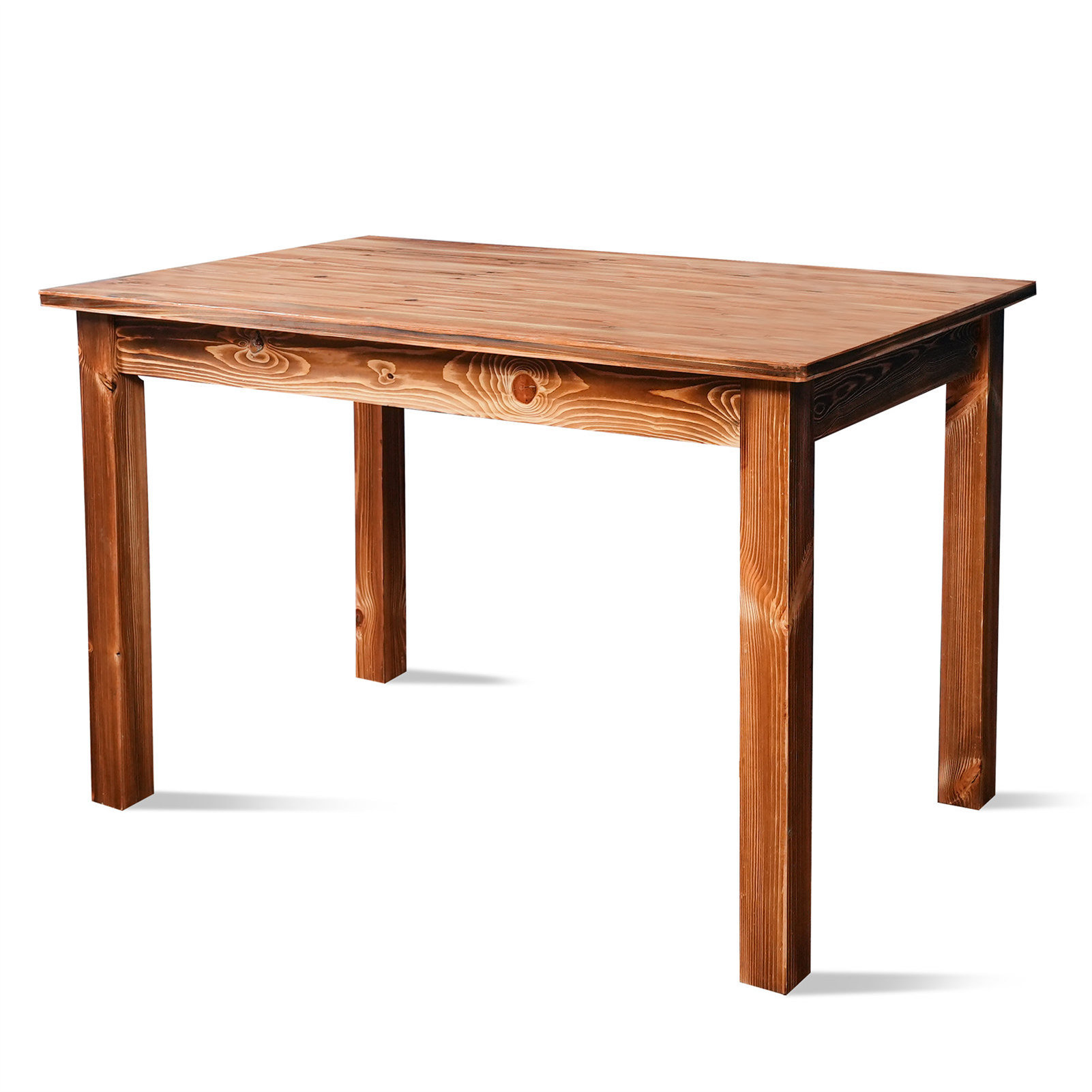 Millwood Pines Cleatrice 48" Solid Wood Dining Table, Farmhouse Kitchen ...