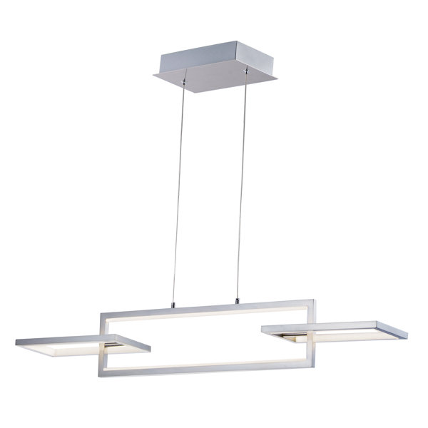 Wade Logan® Siri 3 - Light Kitchen Island Geometric LED Pendant ...