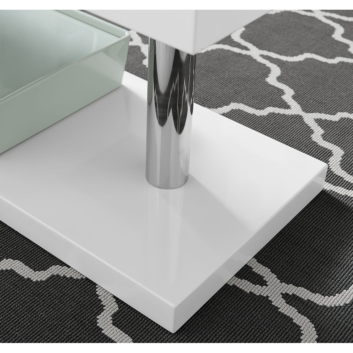 Ivy Bronx Corniche High Gloss L Shape Home Office Desk - Flexible Set ...