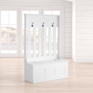 Red Barrel Studio® Aprameya Hall Tree 42'' Wide with Bench & Reviews ...