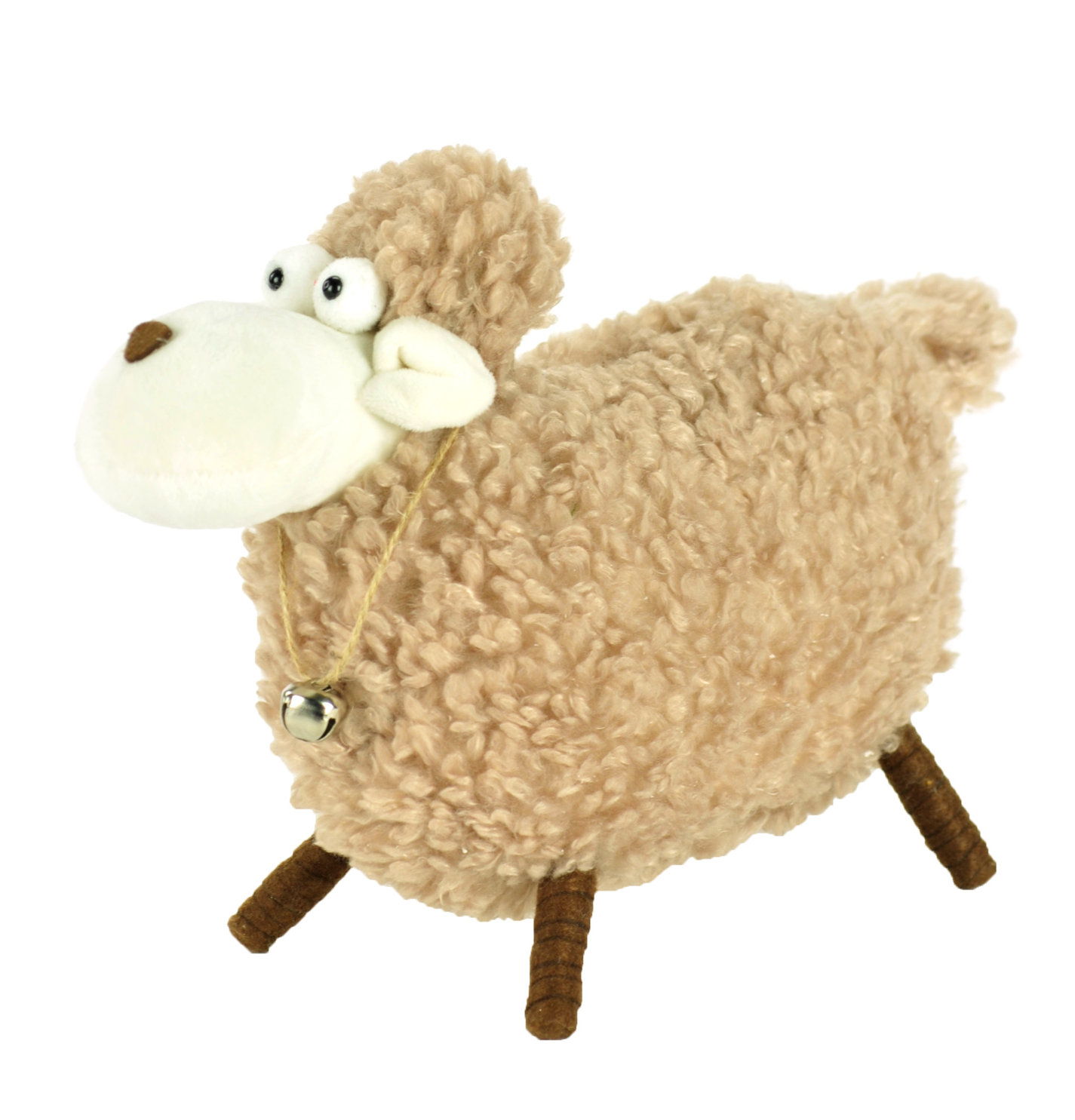 The Holiday Aisle® Fabric Goofy Sheep Figurine | Wayfair