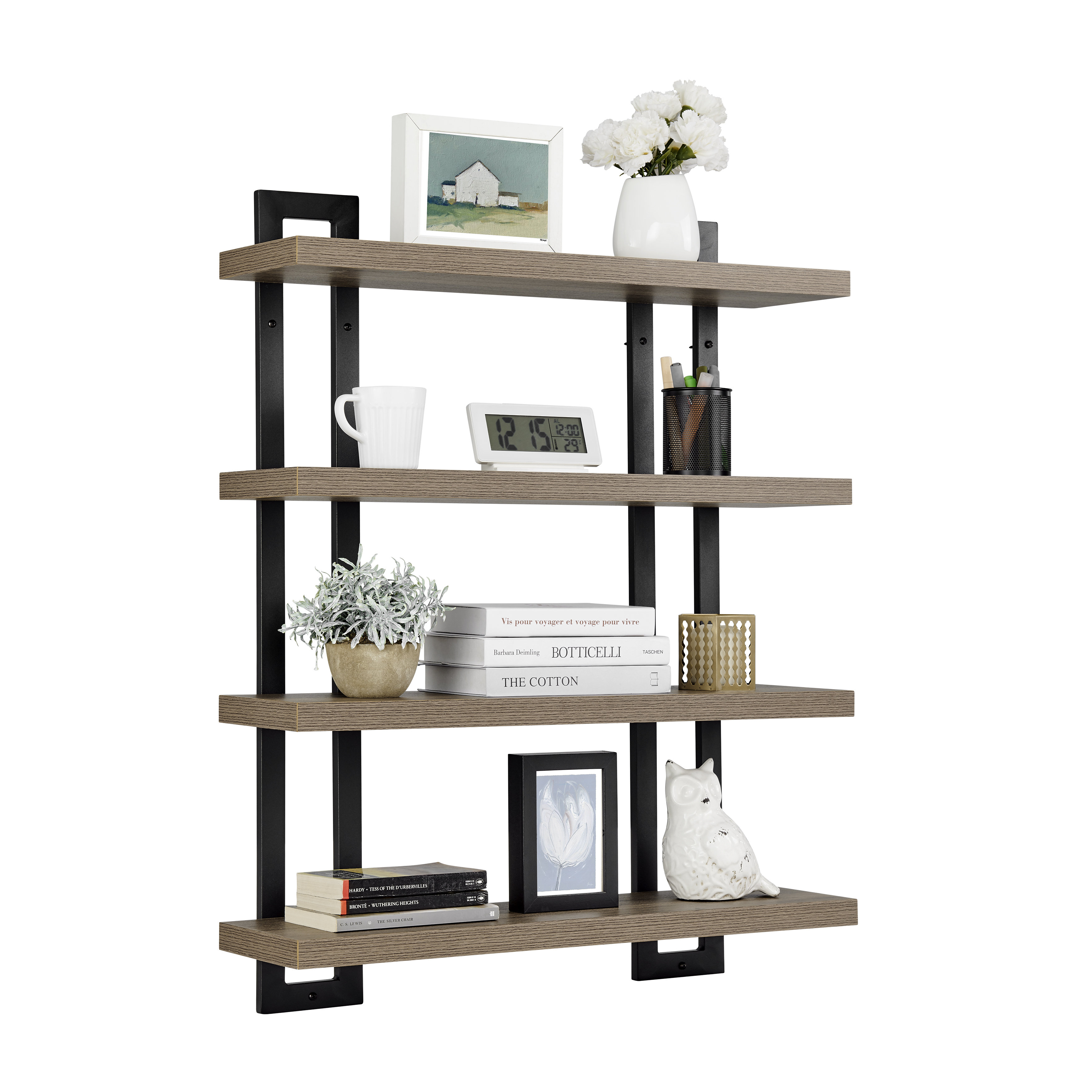 Ebern Designs Machiko Wide 4-Tier Floating Wall Shelf & Reviews | Wayfair