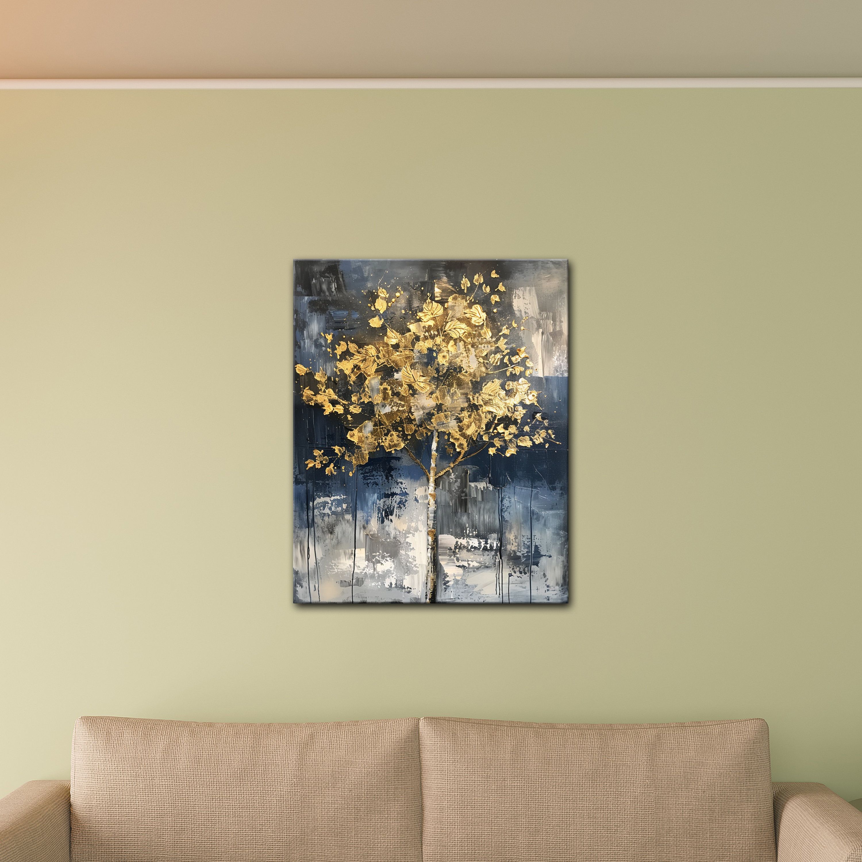 Winston Porter Golden Rhyme of Blue Branches? (customizable) by Genie's Poems - Print Wall Art ...