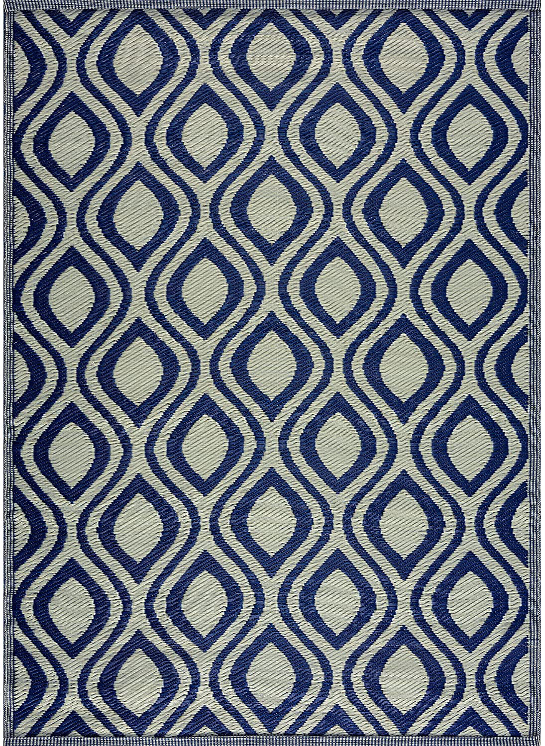 Dakota Fields Tapis de sol réversible intérieur / extérieur 100% plastique recyclé - Résistant ...