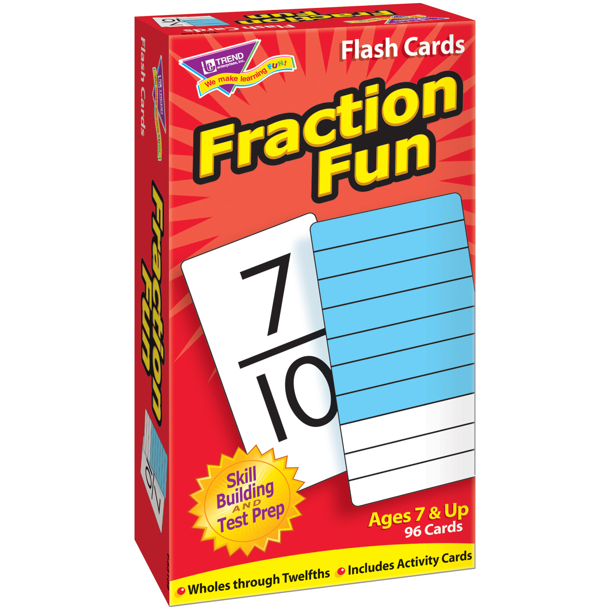 TREND enterprises, Inc. Fraction Fun Flash Cards | Wayfair