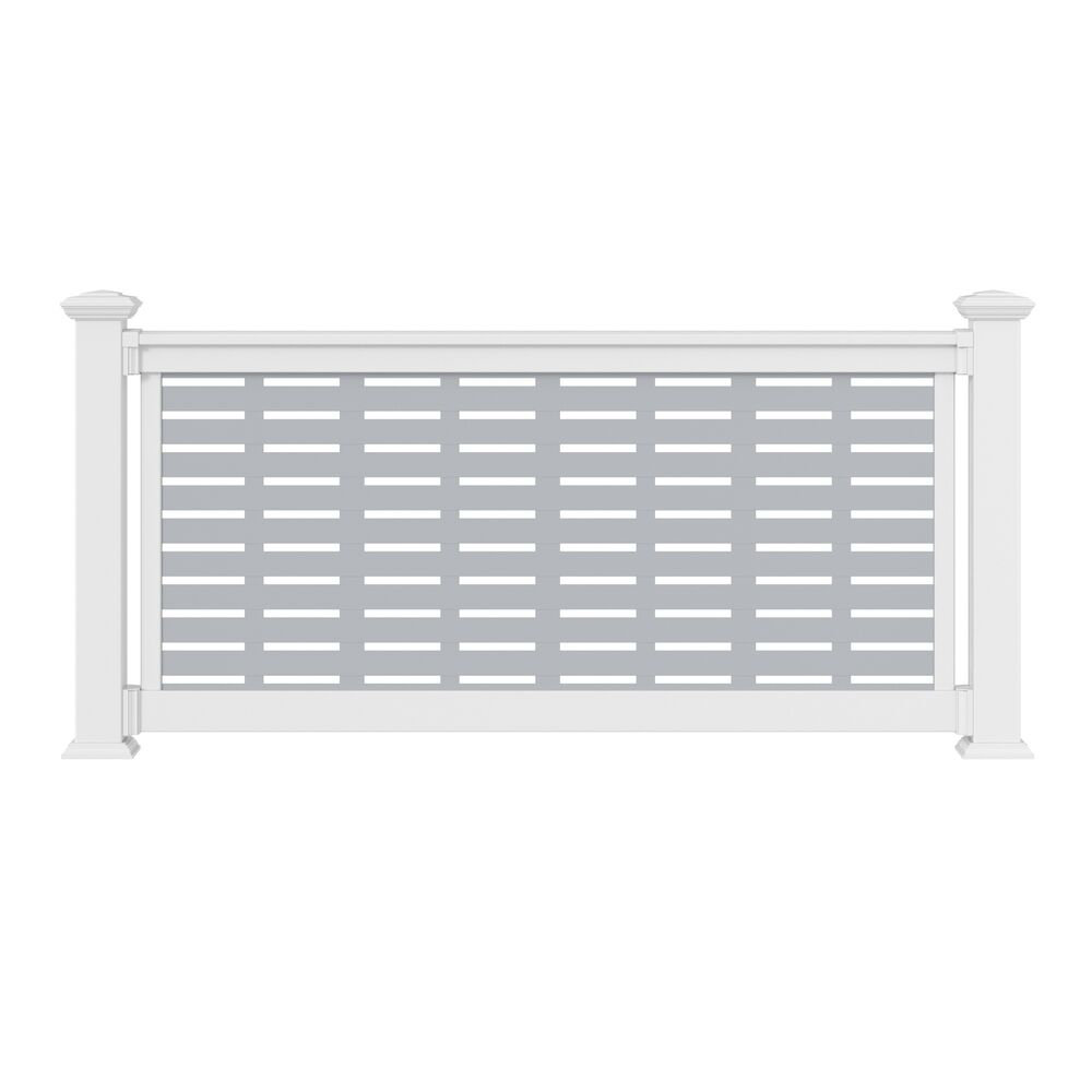 Barrette Outdoor Living 6 ft. W x 36 in. H T-Top Vinyl Rail for ...