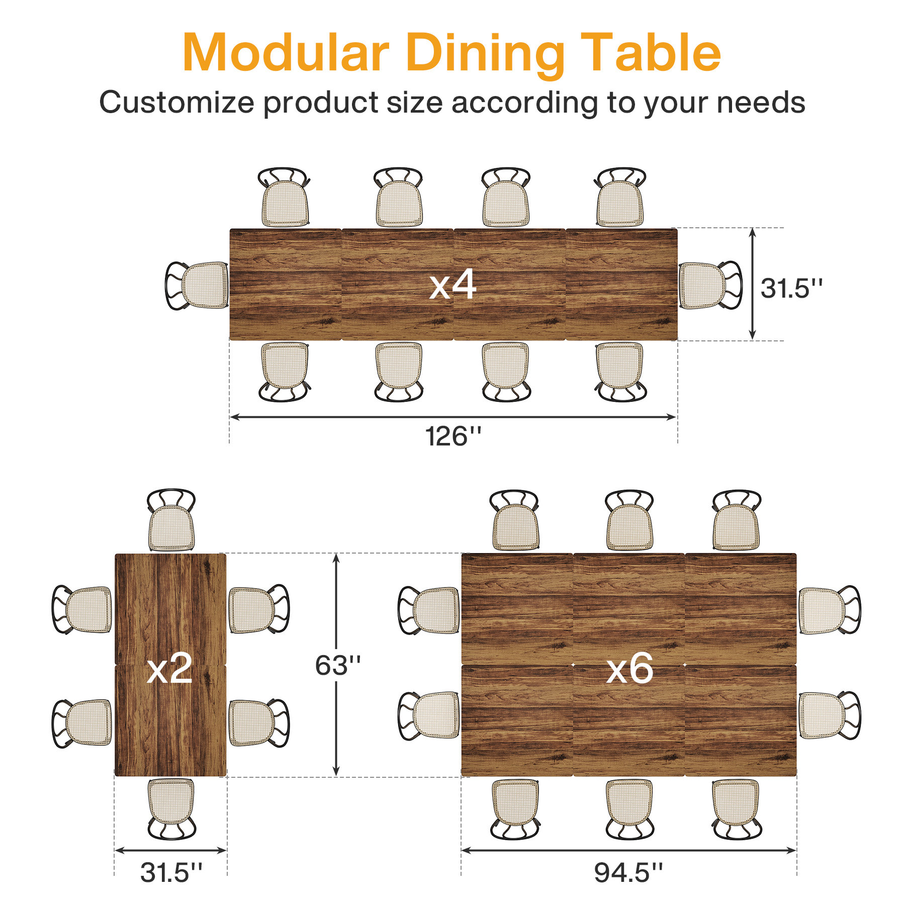 17 Stories Square Dining Table, 31.5" Industrial Dinner Table, 1 PC ...