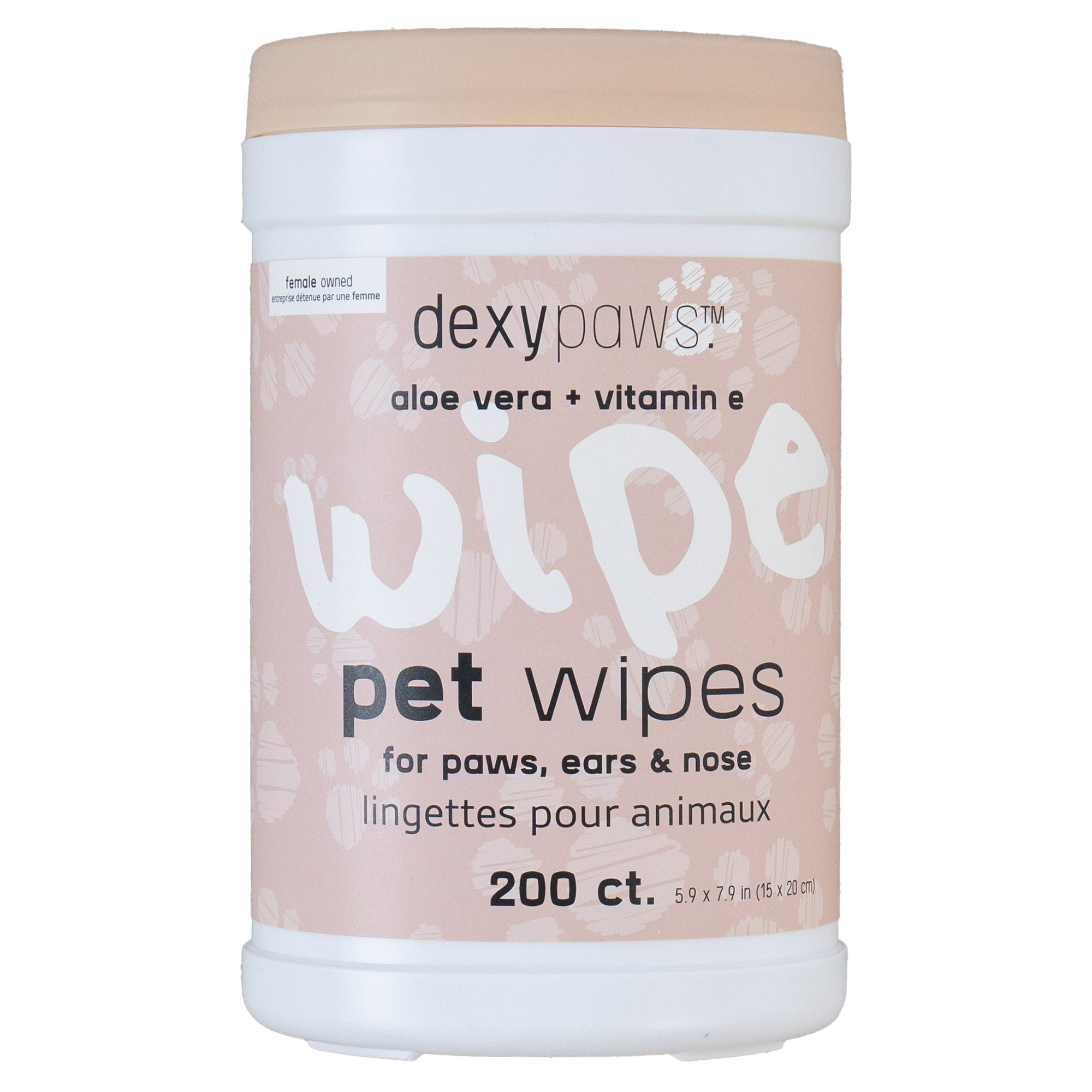 Dexypaws Inc Dexypaws: Pet Cleansing Wipes Canister - 200ct - Gentle ...