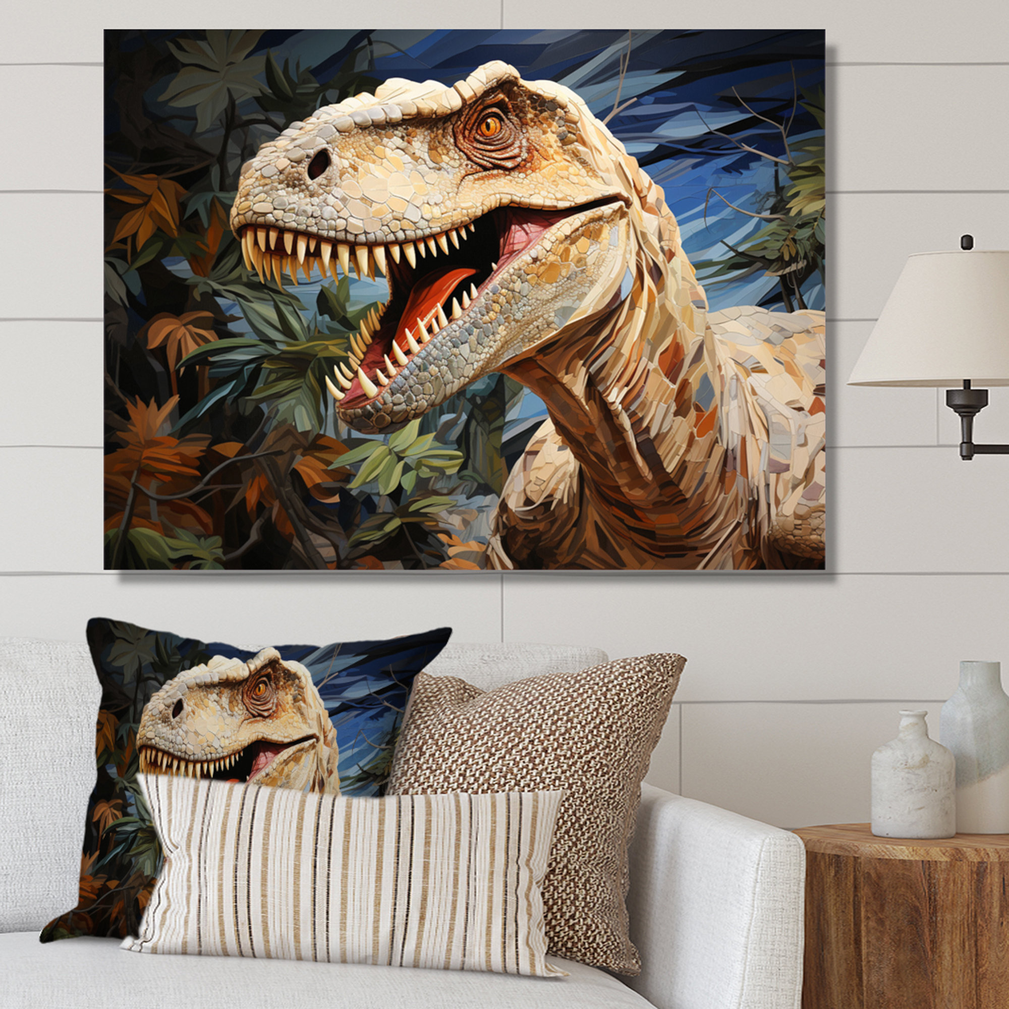Trinx Dinosaur Prehistoric Legacy Pastoral I On Canvas Print - Wayfair ...