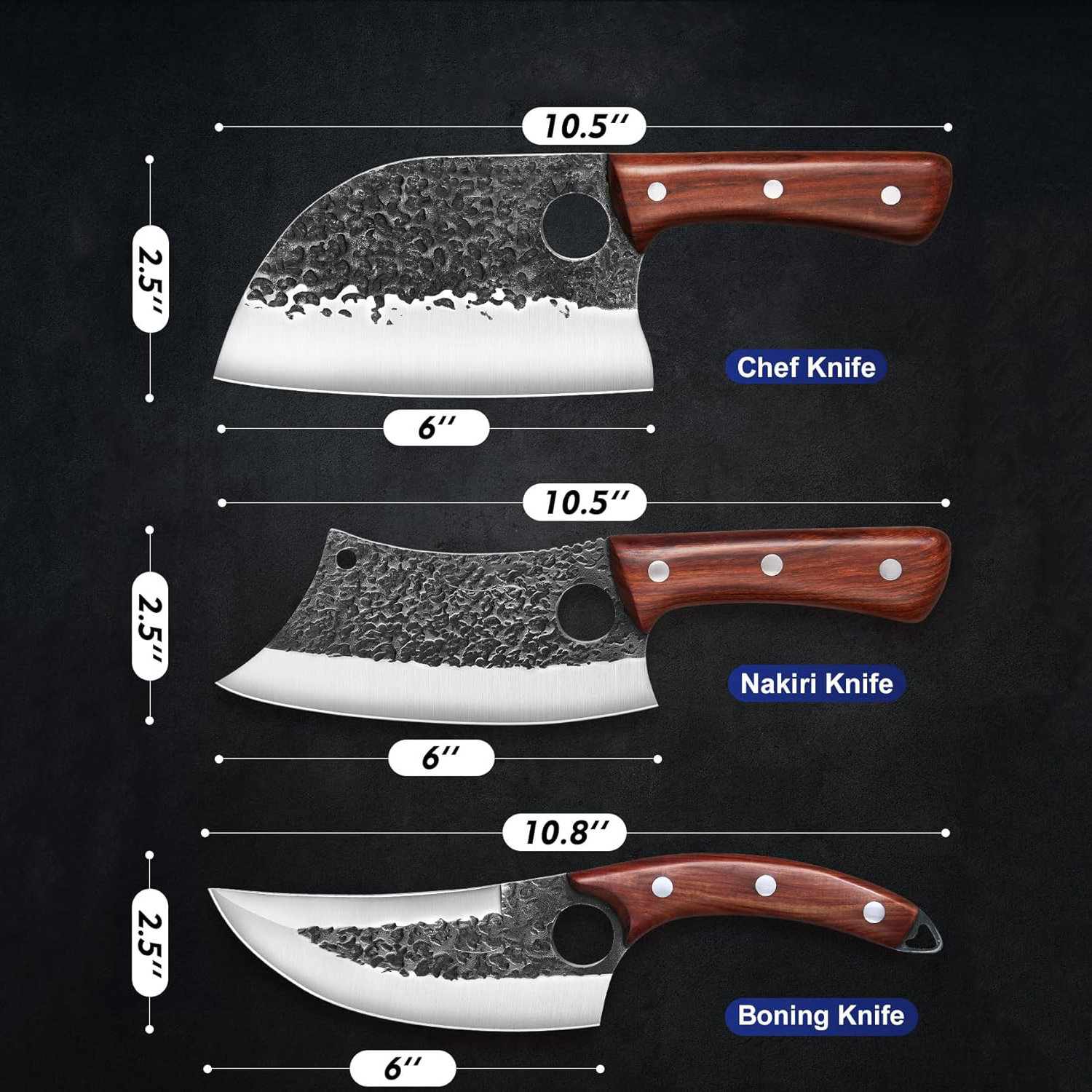 Asobex High Carbon Stainless Steel Assorted Knife Set | Wayfair