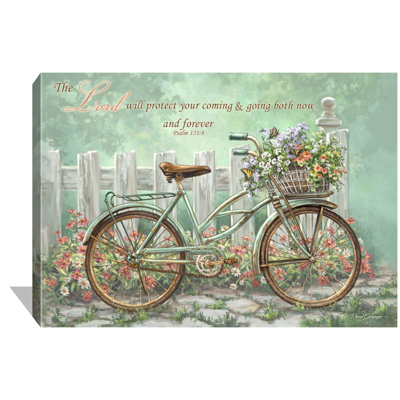Trinx Vintage Bicycle Canvas Wall Art | Wayfair