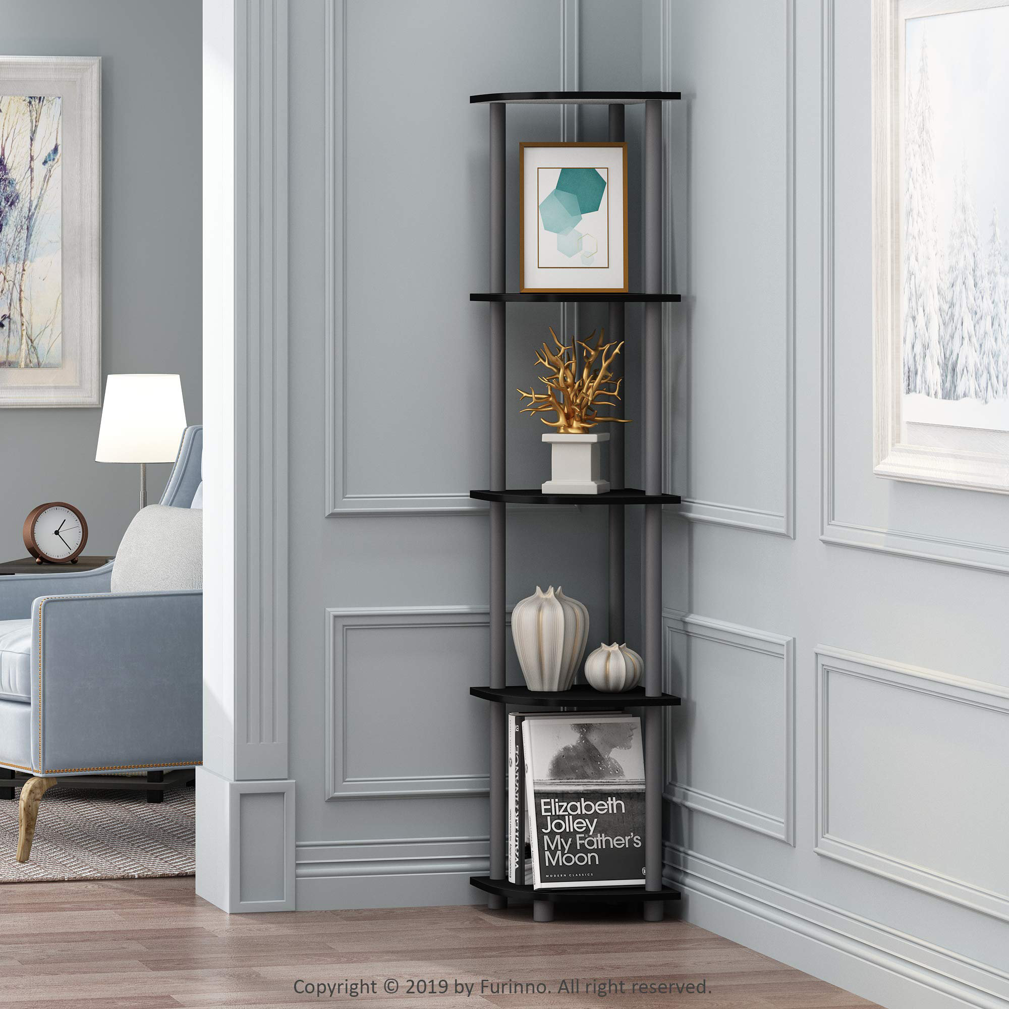 17 Stories Corner Display bookcase | Wayfair