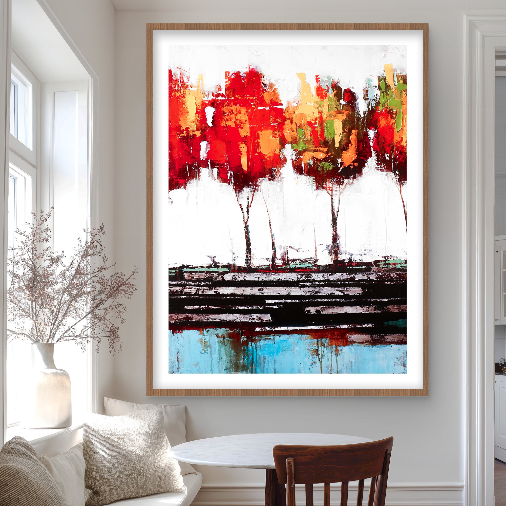 Lark Manor™ Abstract Industrial Style Trees | Landscapes Office Print ...