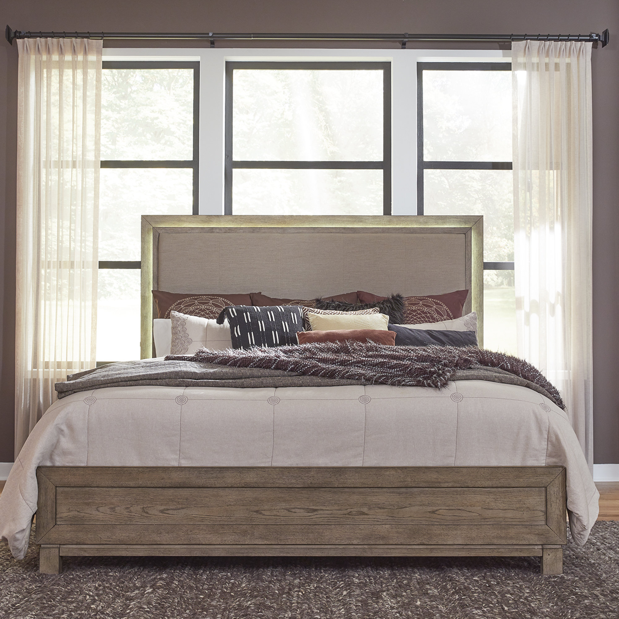 Loon Peak Jadalyn Upholstered Panel Standard Bed - Wayfair Canada