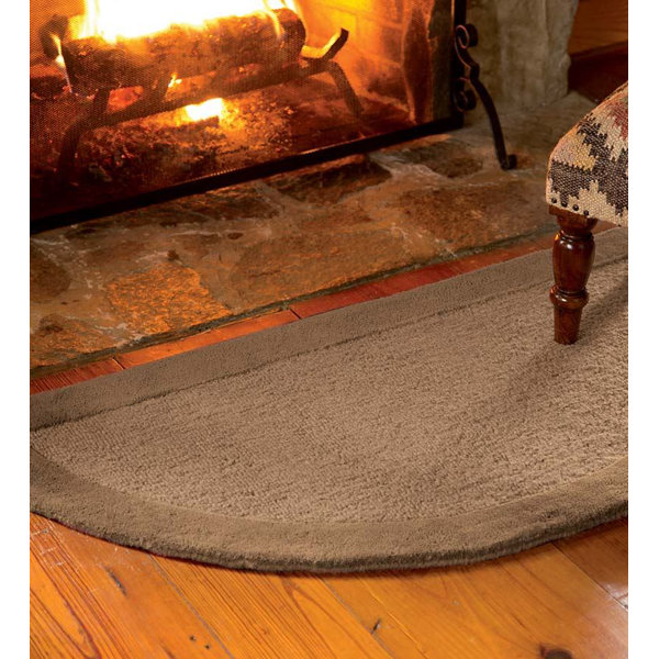 Plow & Hearth Madrid Banded Half-Round Hearth Rug, 2' x 4' & Reviews ...